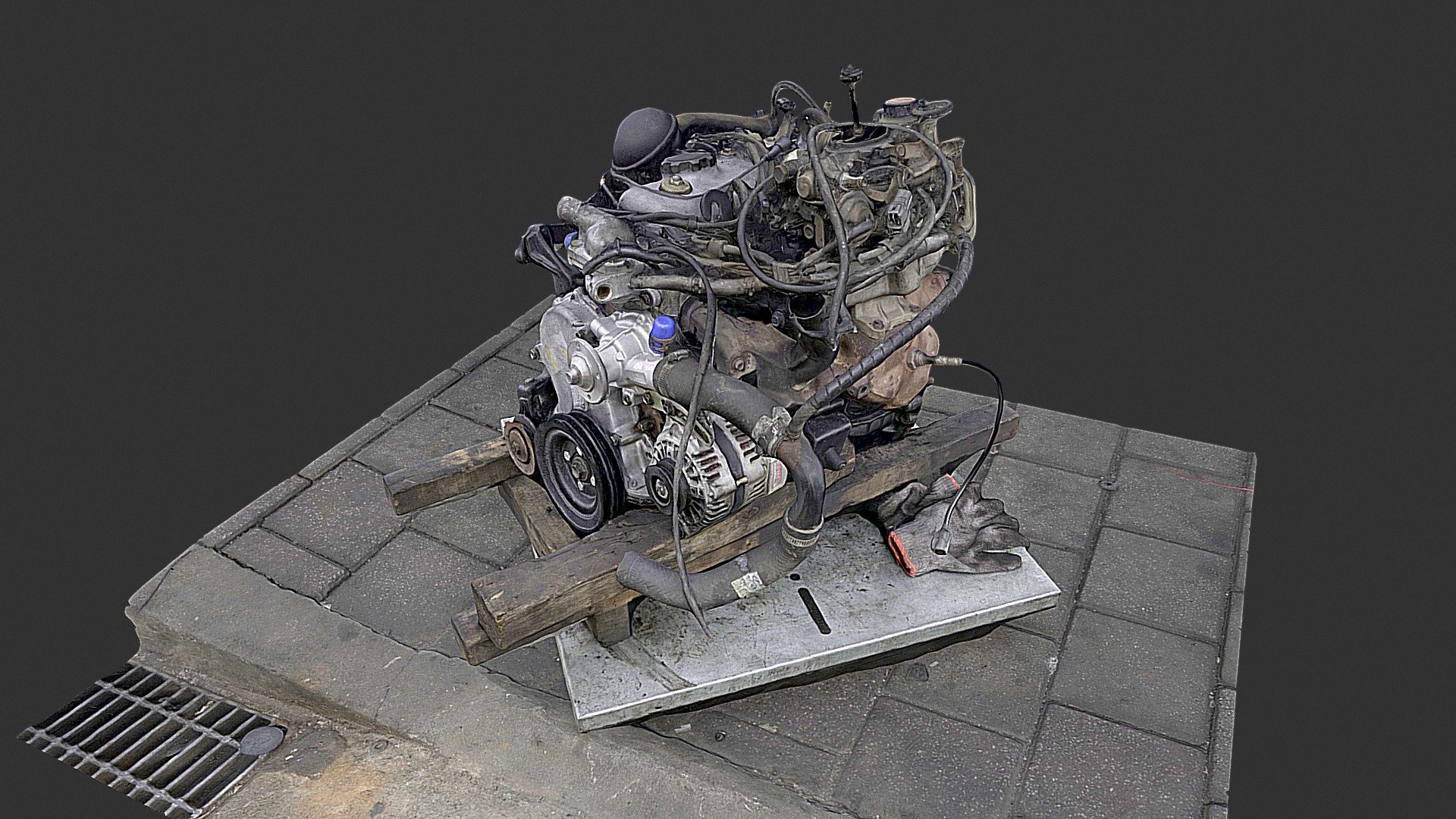 TOYOTA ZACE ENGINE - 3D model by BirdChen (@bird219) [507b7bc] - Sketchfab