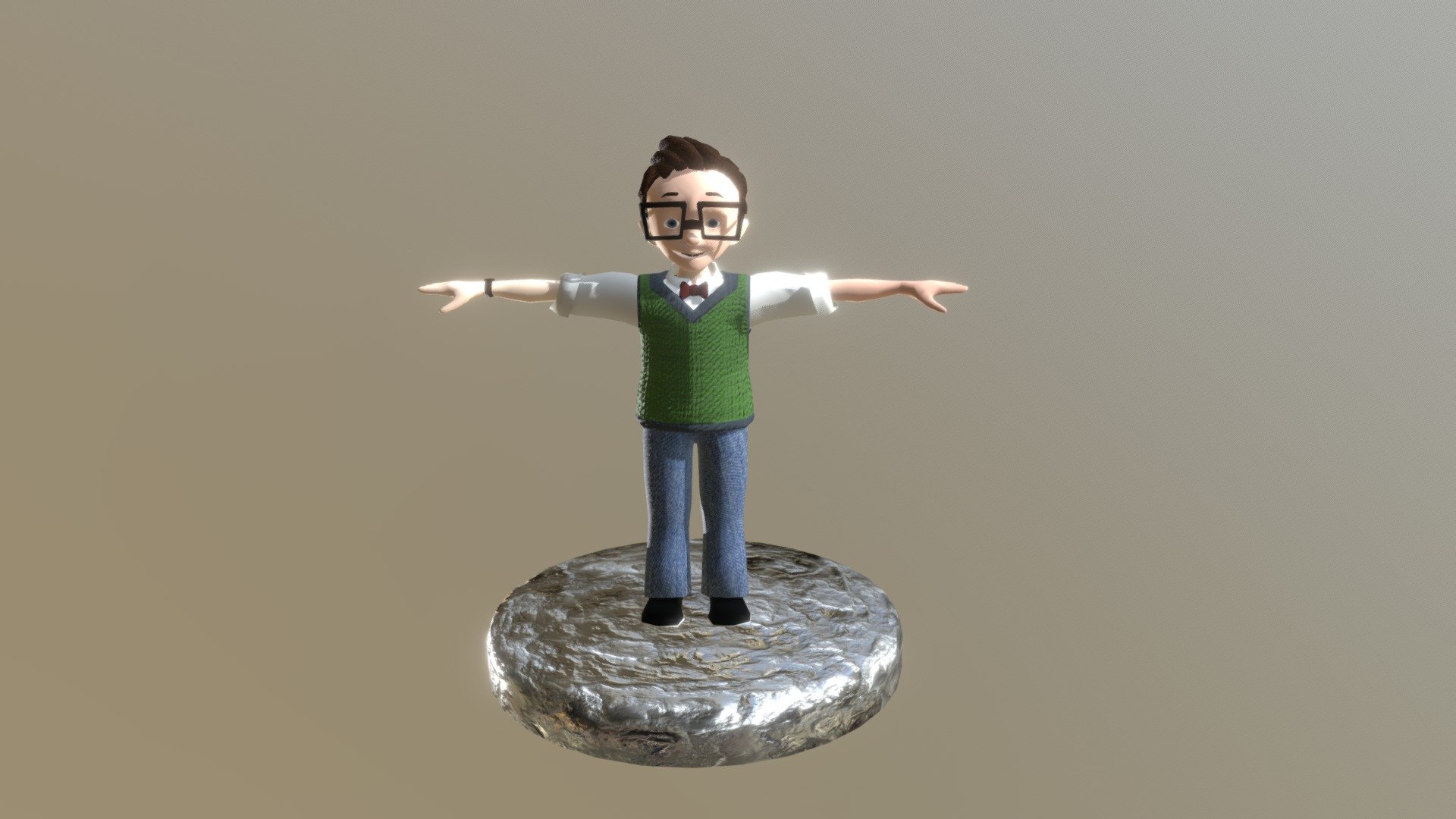 Niño Nerd - 3D model by InSketch [507bf5c] - Sketchfab