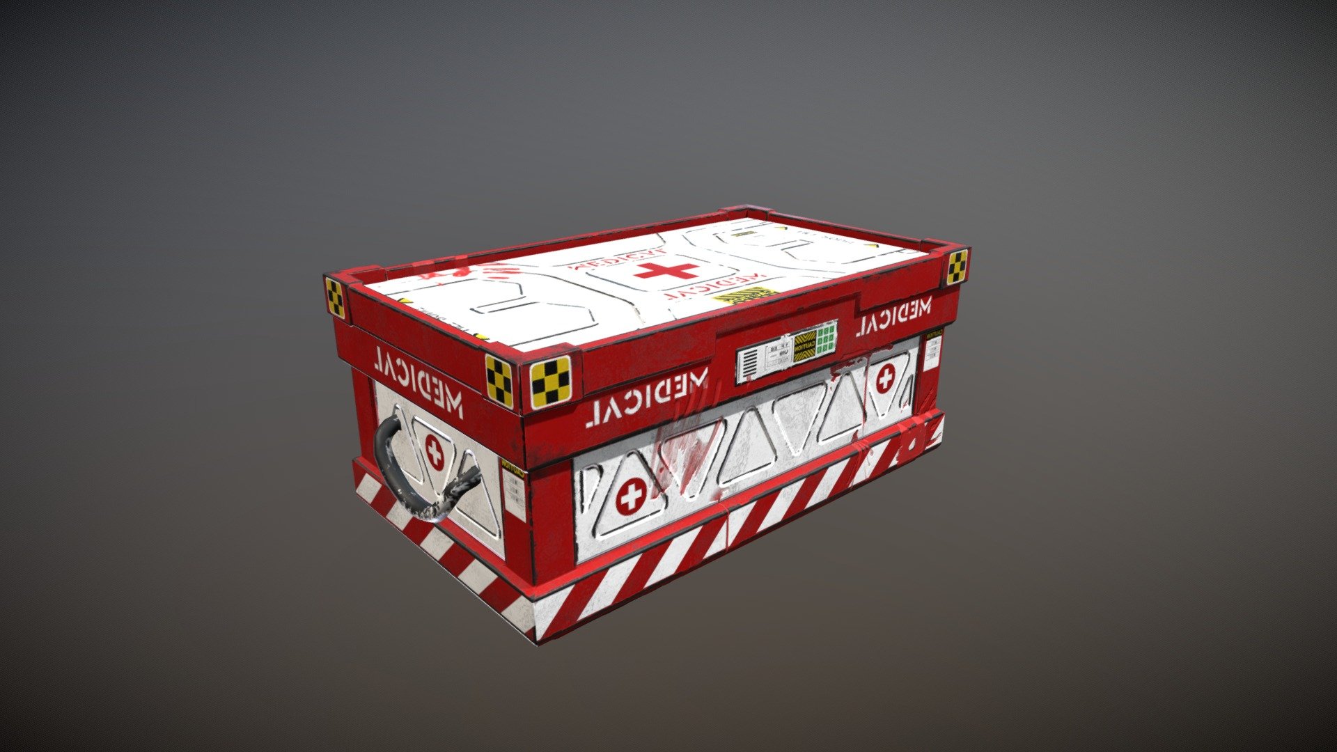 Utilibox MED Large Wooden Box RUST 3D Model By Jason anderson