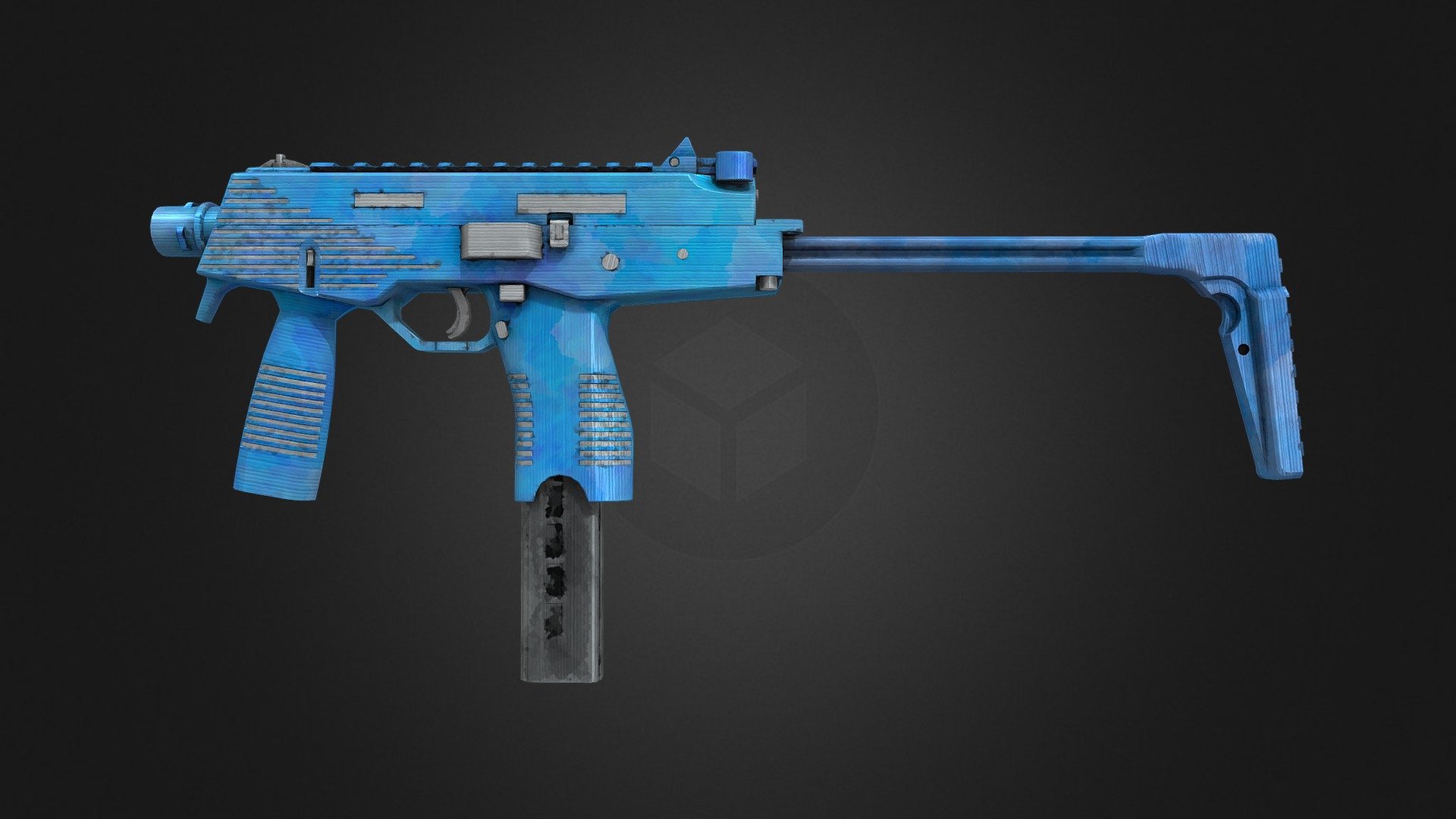 MP-9 - Sky Camo - 3D model by AnshiNoWara [507fc3b] - Sketchfab