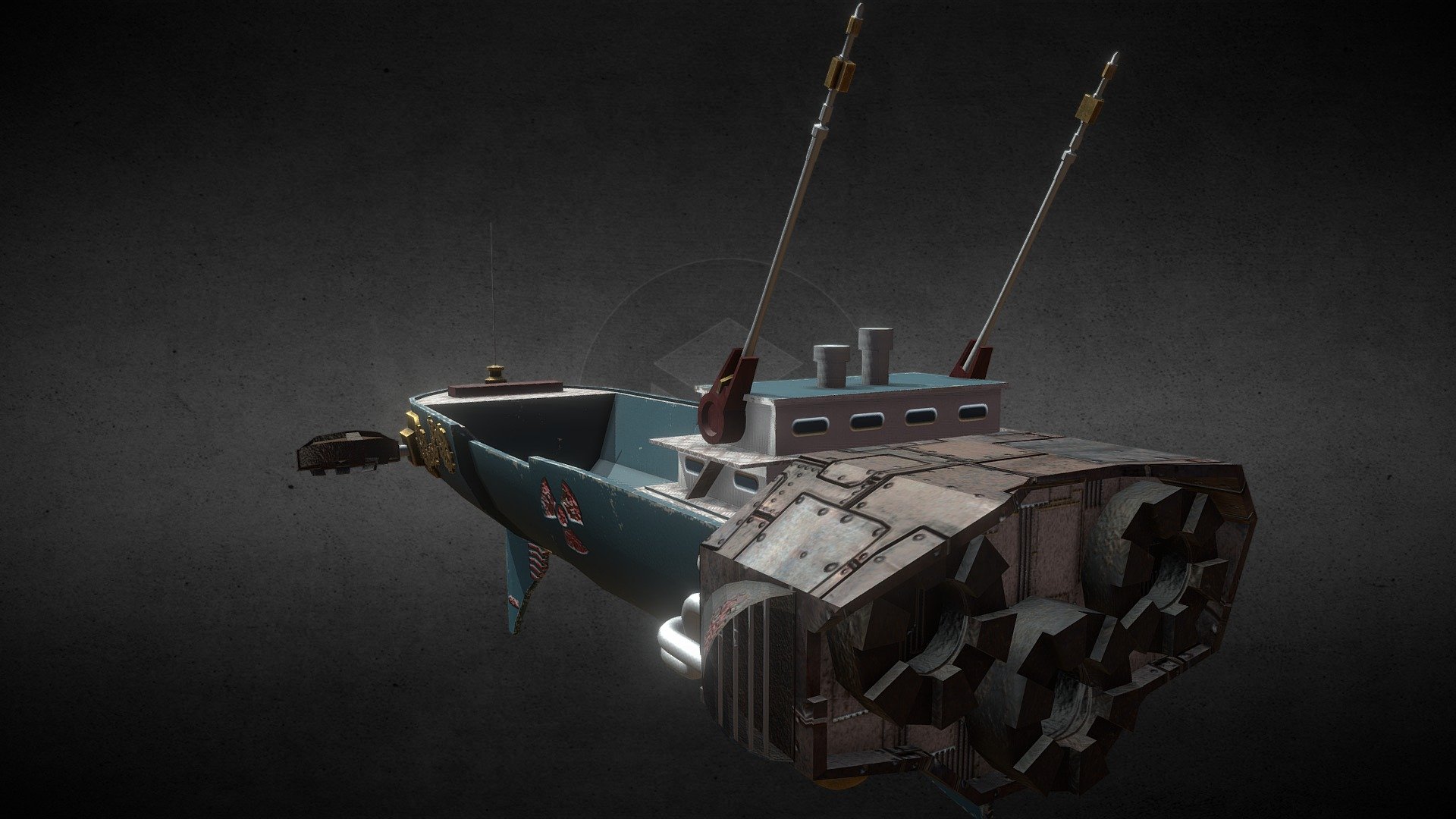 Garbage Ship - Download Free 3D model by Feroxxy [50811ea] - Sketchfab