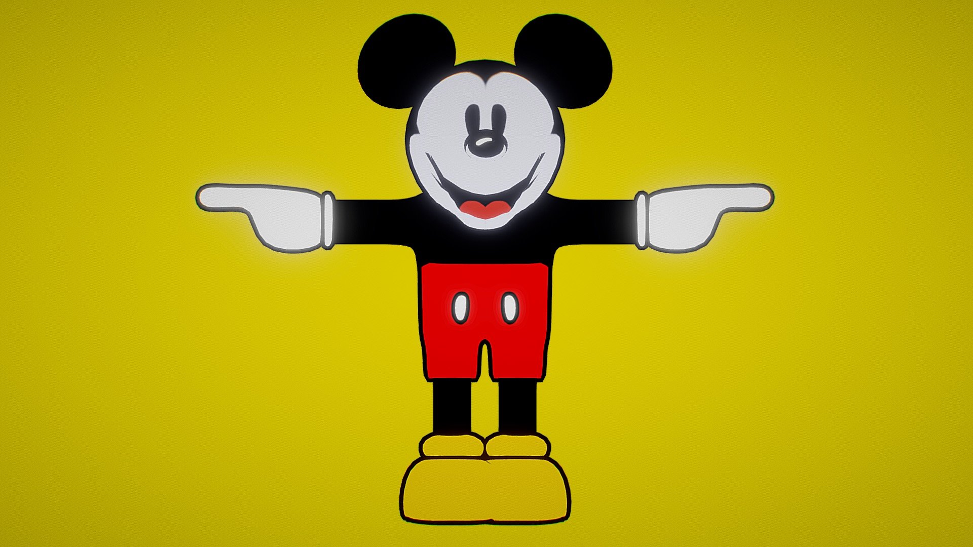 Mickey Mouse - Download Free 3D model by ChoochooLi Models (@ChoochooLi ...