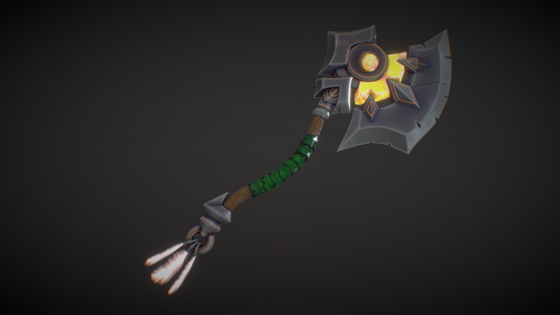 Stylized Axe - 3D model by janiket [508223f] - Sketchfab