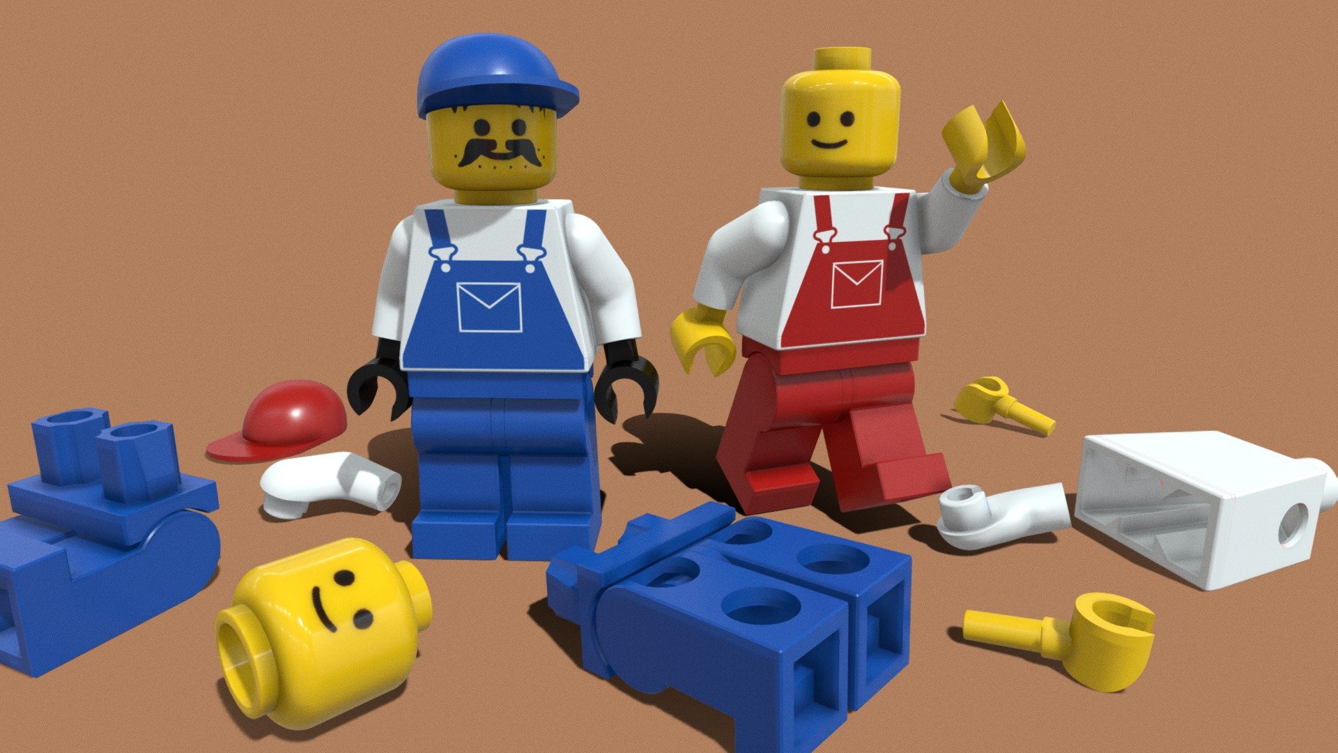 Figures with dismantled parts - Buy Royalty Free 3D model by Lycortas ...
