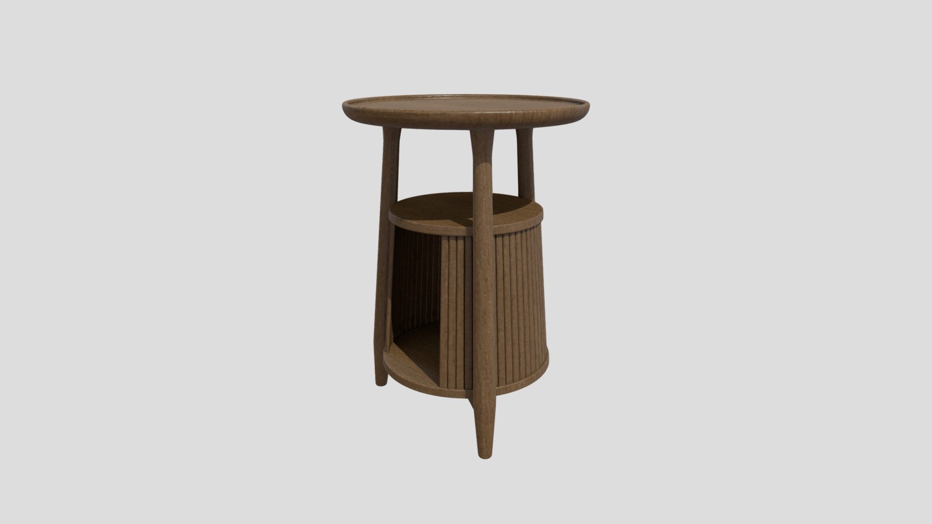 Solid Wood End Table with Small _Cat _House - 3D model by zafar.jibon ...