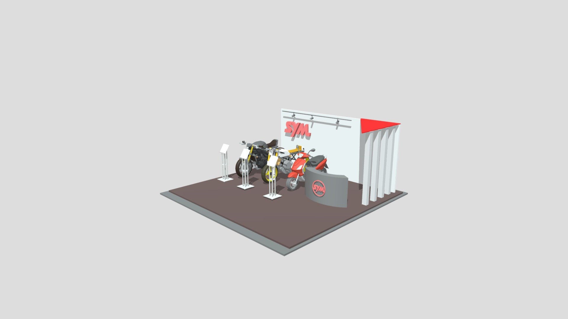 Stand SYM / small exhibition - 3D model by alexpublicista [5085752 ...