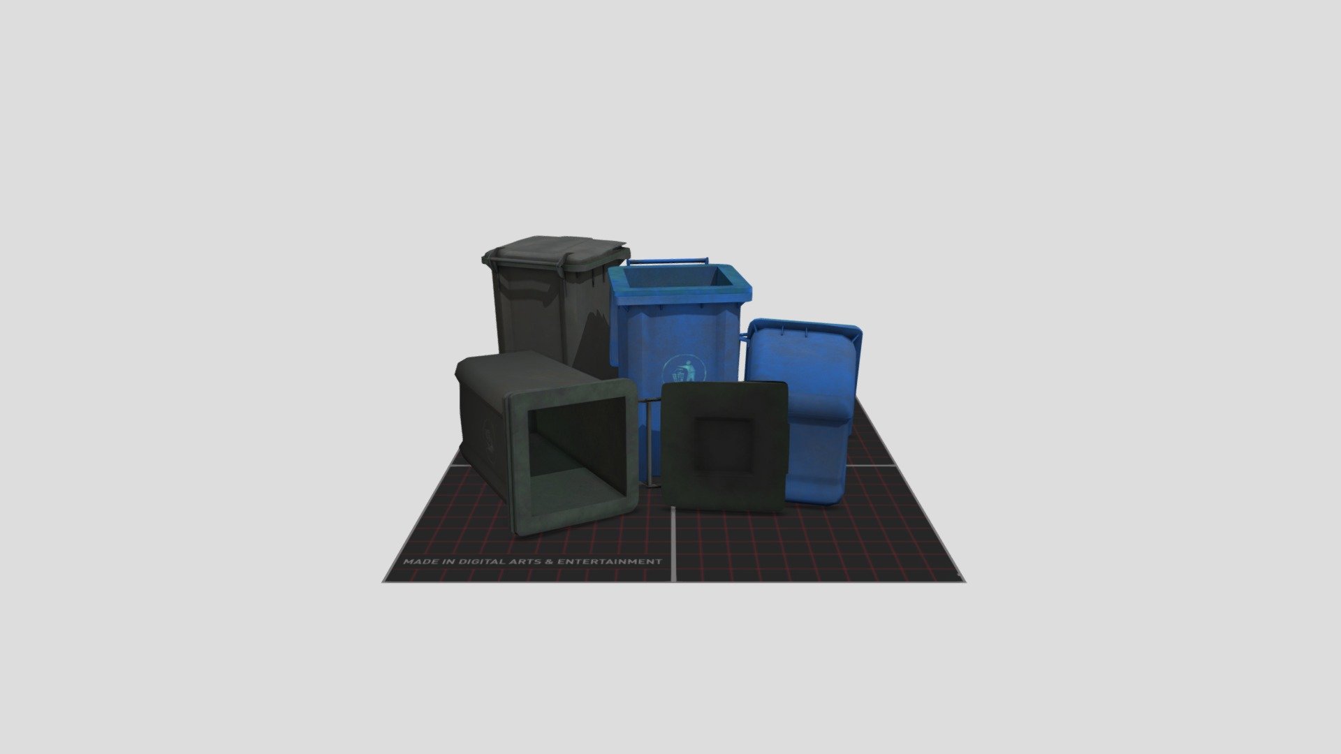 Trash bins - 3D model by Sander De Keukelaere (@AtlantiaKing) [508592e ...