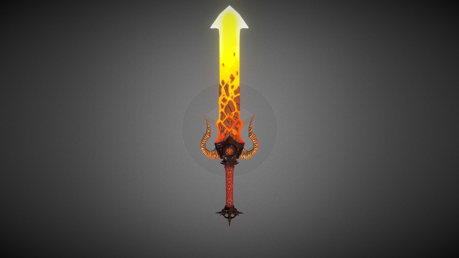 Stylized Magma Sword - 3D model by PaperMartin [5089866] - Sketchfab