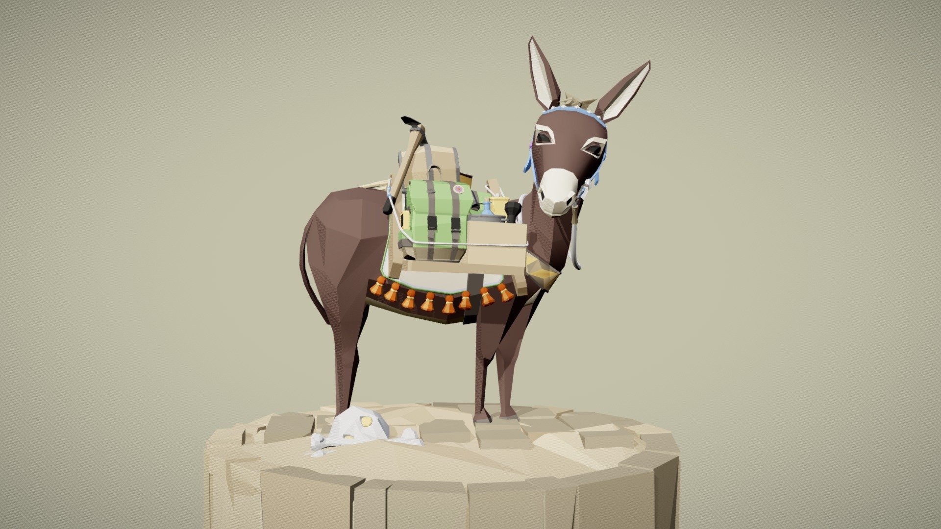 Donkey - 3D model by picmansmodel [508cbd3] - Sketchfab
