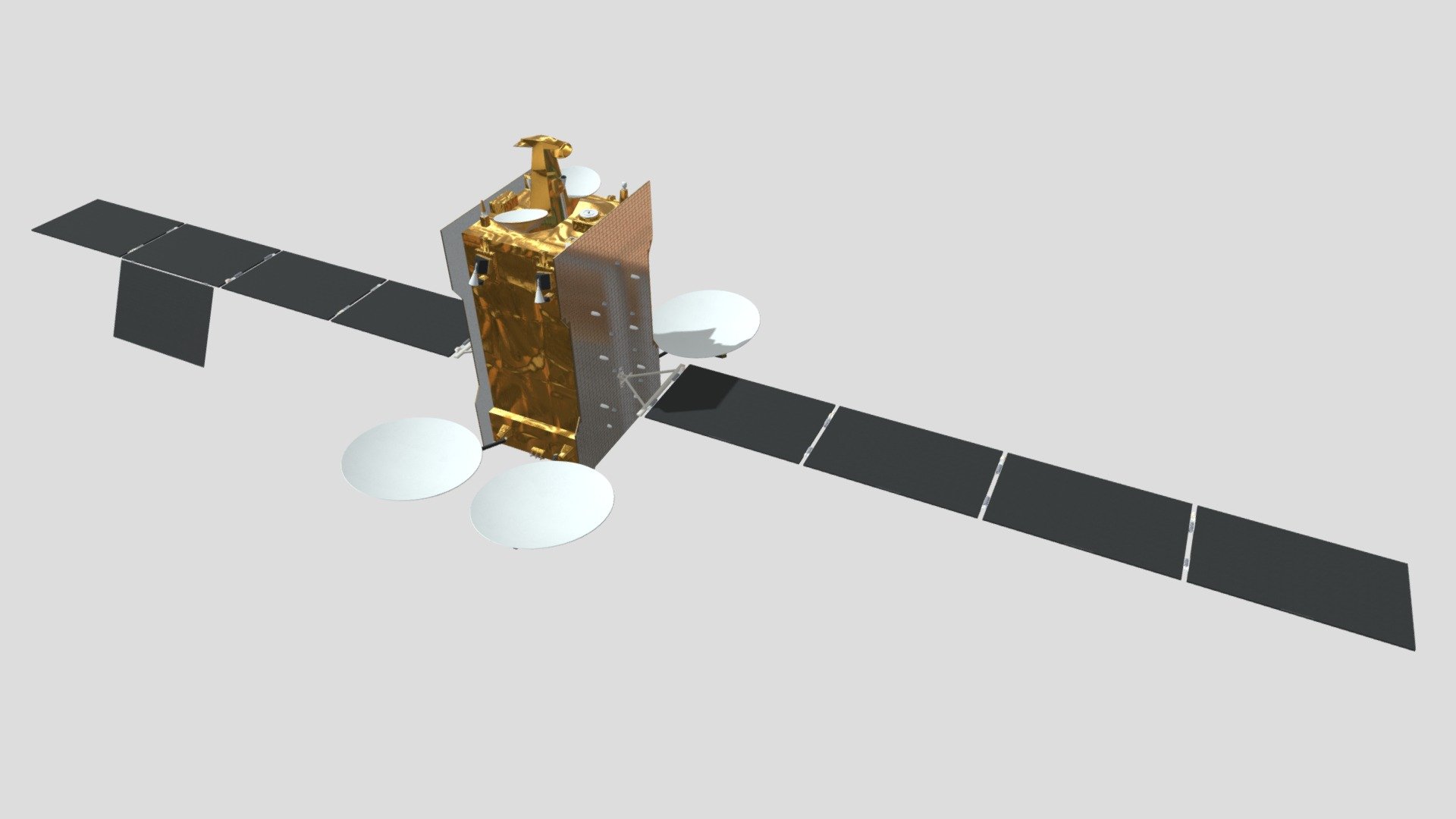 Telecommunication satellite "ASTRA" - 3D model by elliptic studio (@ellipticstudio) [508d012 ...
