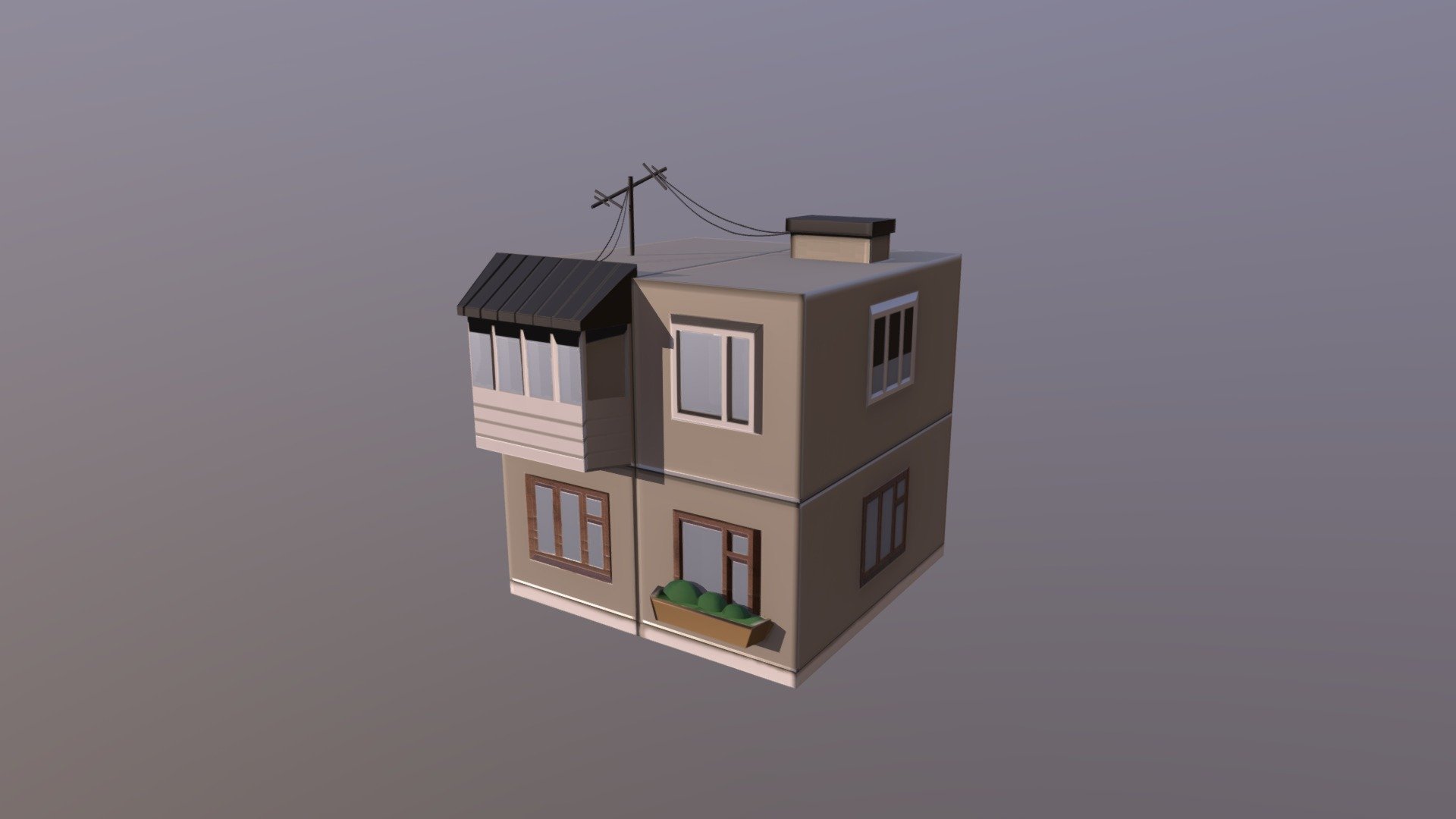 Panel House - Download Free 3D model by polimagine [508d879] - Sketchfab