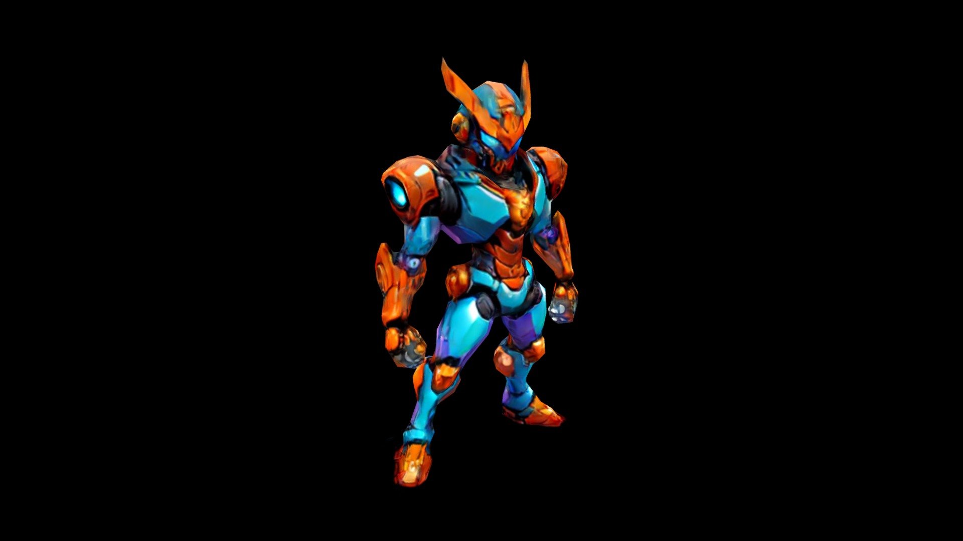 Colorful robot - Download Free 3D model by klrxyz [508dc15] - Sketchfab