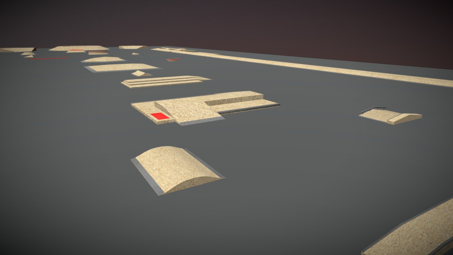 SkatePark Obstacles - Buy Royalty Free 3D model by nateordie [508f00b ...