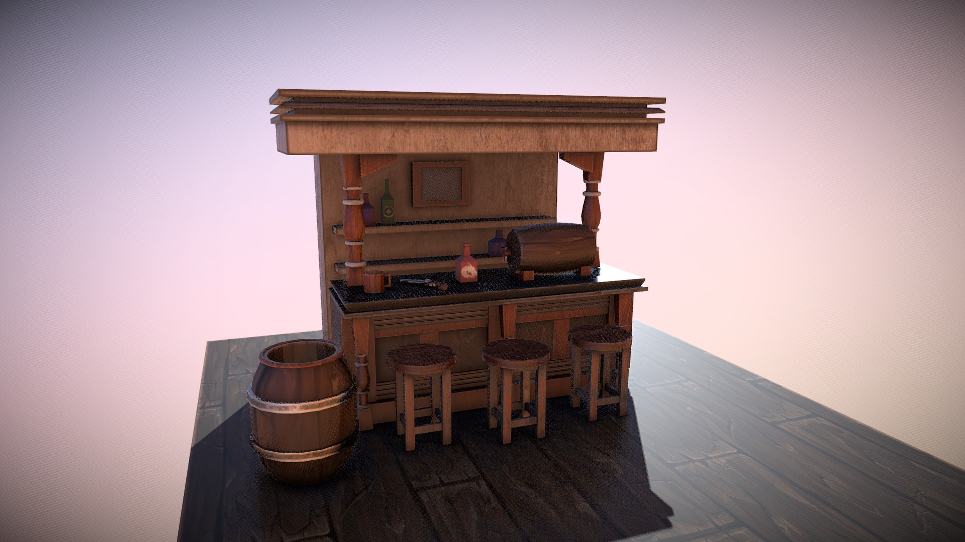 Вar counter - 3D model by Zaradi [508fee3] - Sketchfab