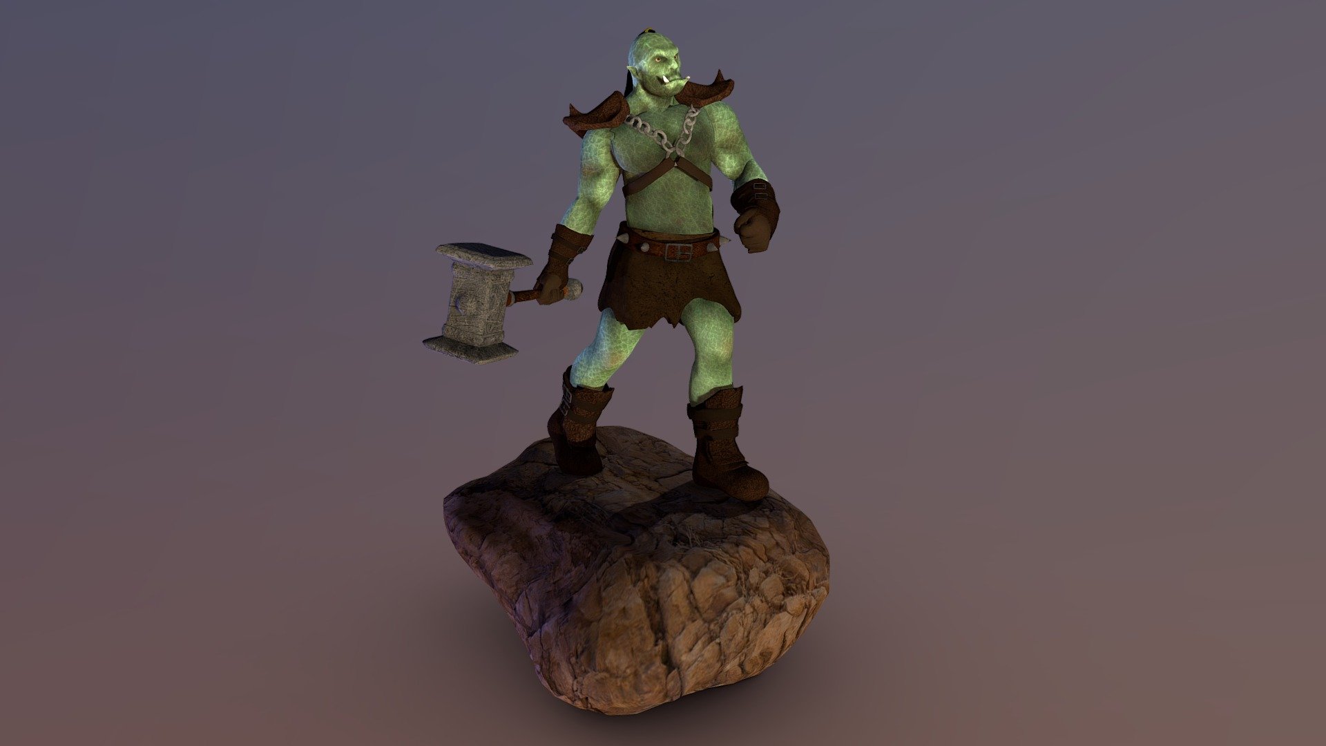 Orc FBX - 3D model by WilliamBPayne [50925e5] - Sketchfab