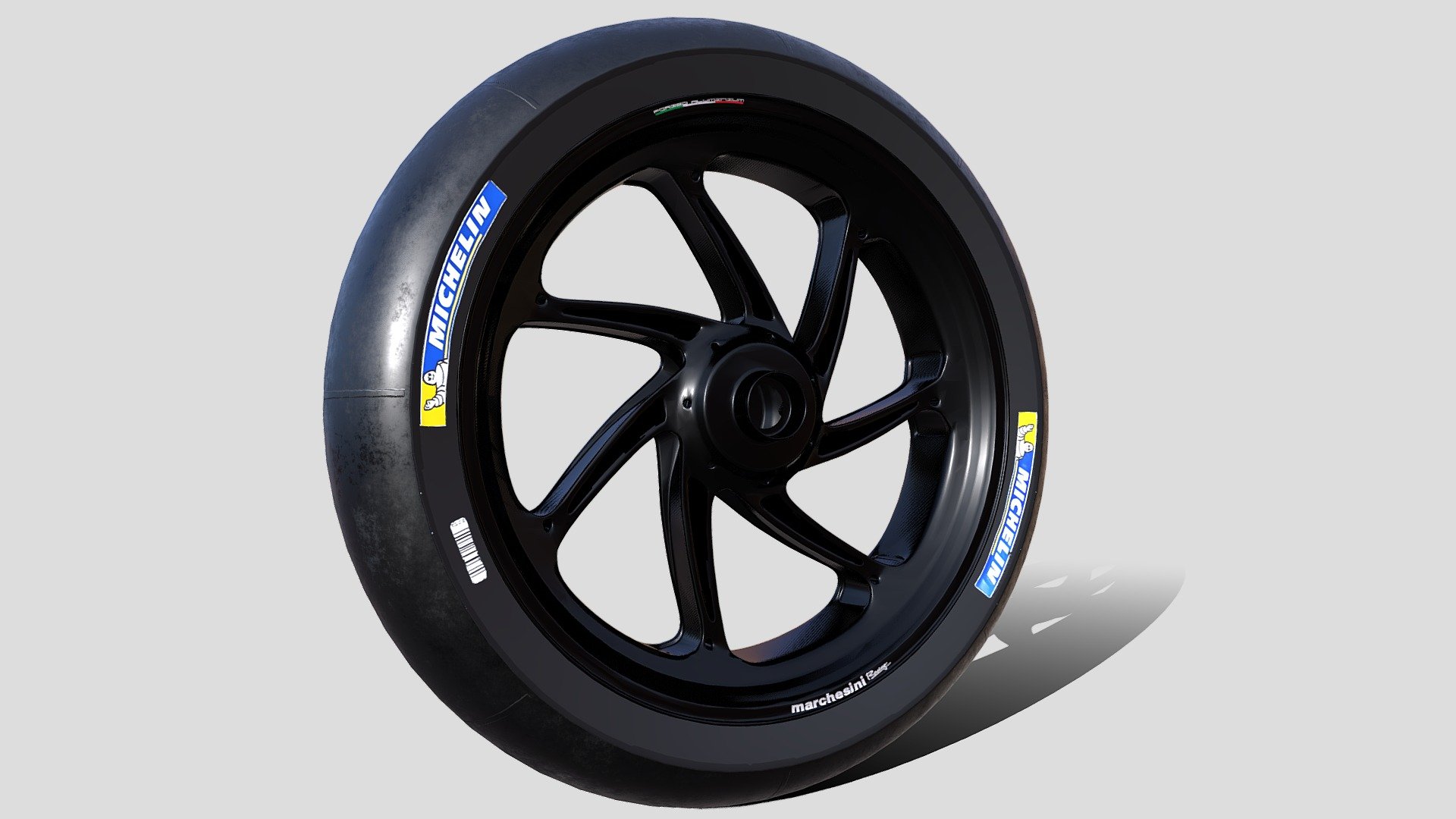 MotoGP Wheel - 3D model by XQCAD [5093da1] - Sketchfab