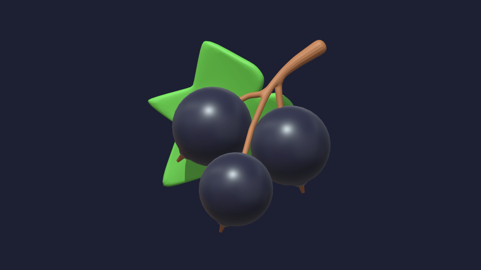 Blackcurrant Icon - Buy Royalty Free 3D model by arc.jabbar (@arc ...