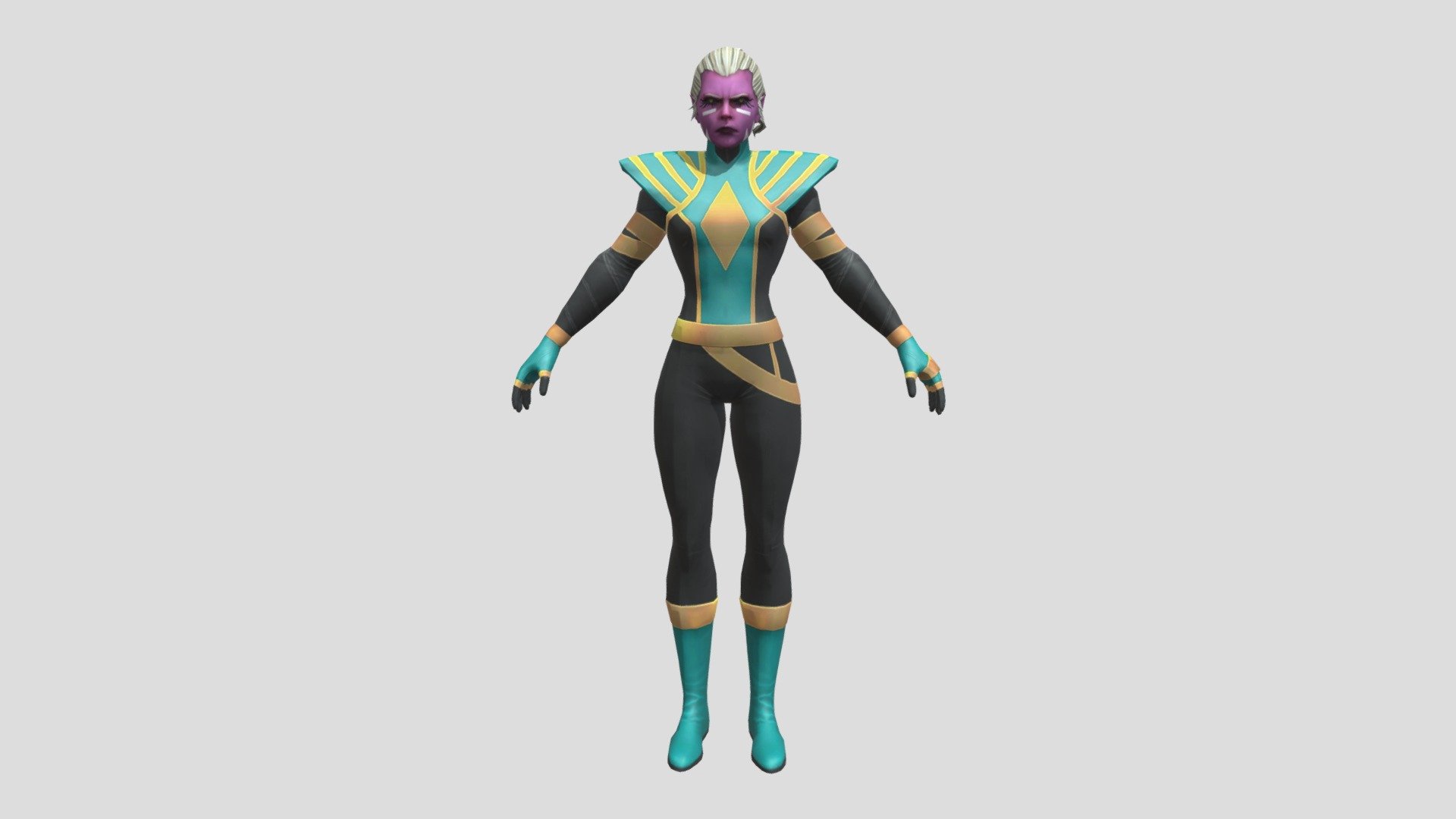 Kiya Blue Omega Ranger - Download Free 3D model by grantb833 [5096ad4 ...