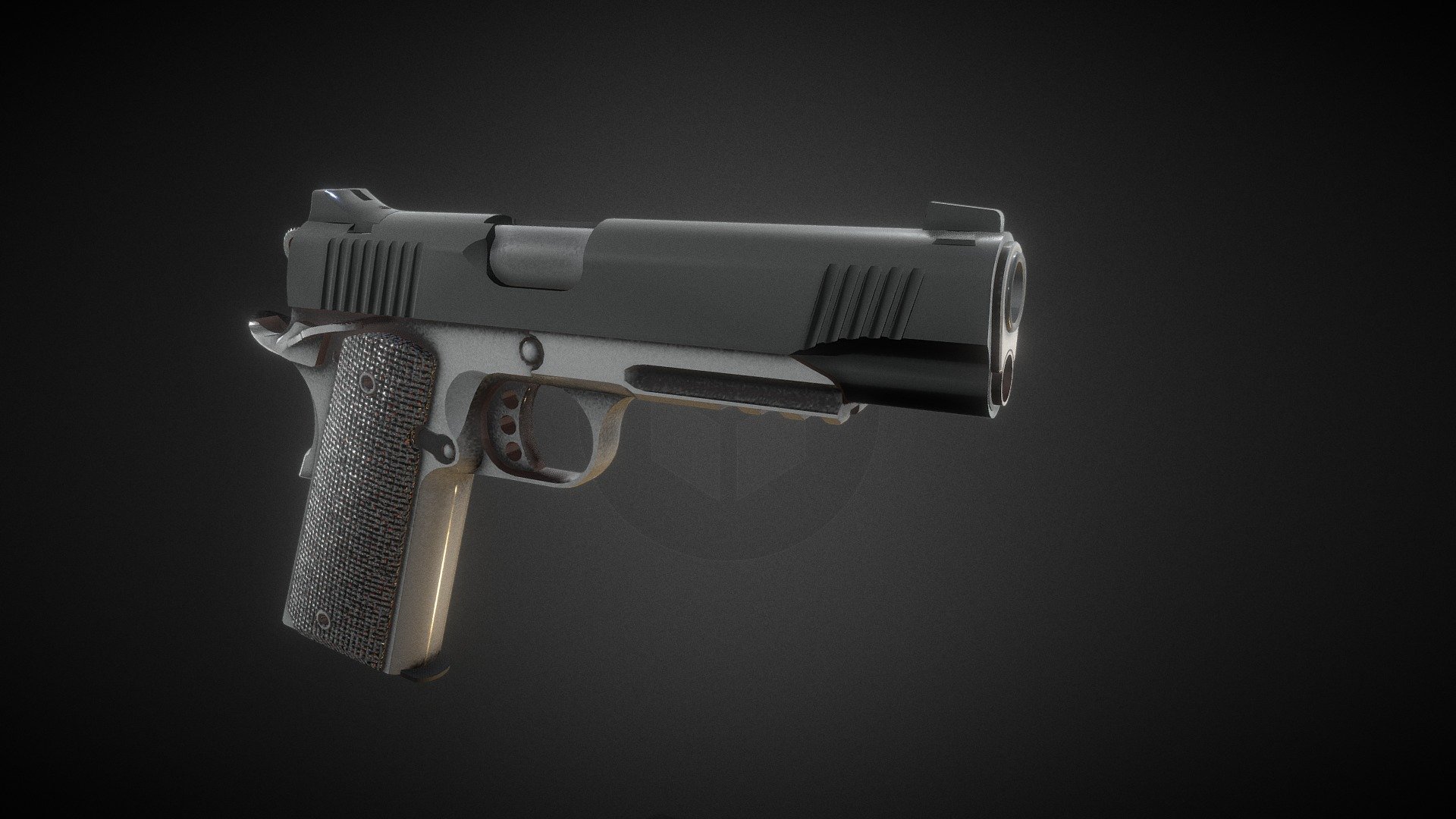 Hand Gun - 3D model by Ansh_Singla (@ansh_artis) [50974f6] - Sketchfab