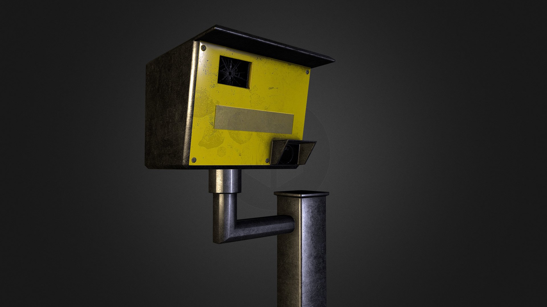 UK Speed Camera - 3D model by samhatesham [50977bd] - Sketchfab