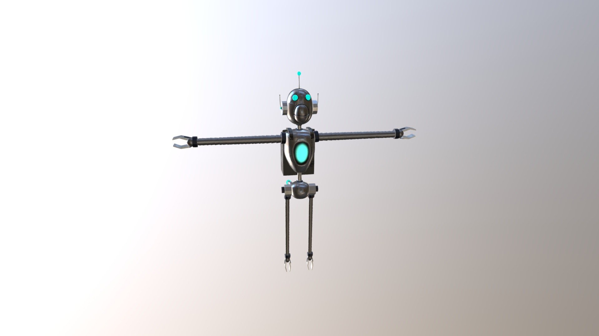 Robot monkey - 3D model by ronnicreations [509a650] - Sketchfab