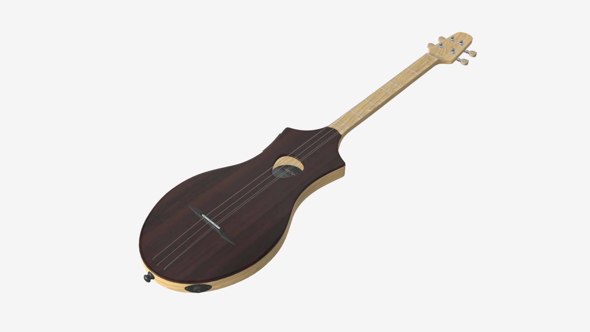Acoustic 4-string Instrument 02 - Buy Royalty Free 3D model by HQ3DMOD ...