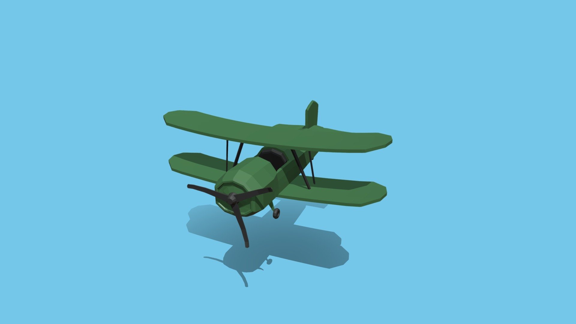 Low Poly Plane - Buy Royalty Free 3D model by Mahdi.G [50a0d52 ...