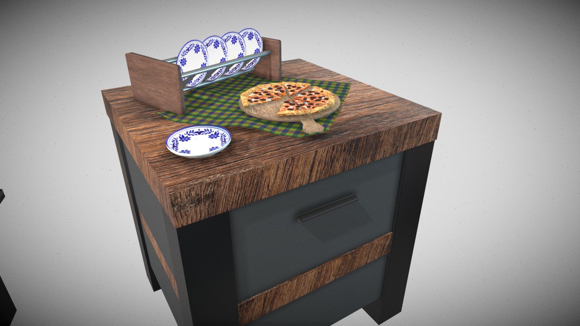 Kitchen table - 3D model by Jesmine.Fong [50a1615] - Sketchfab