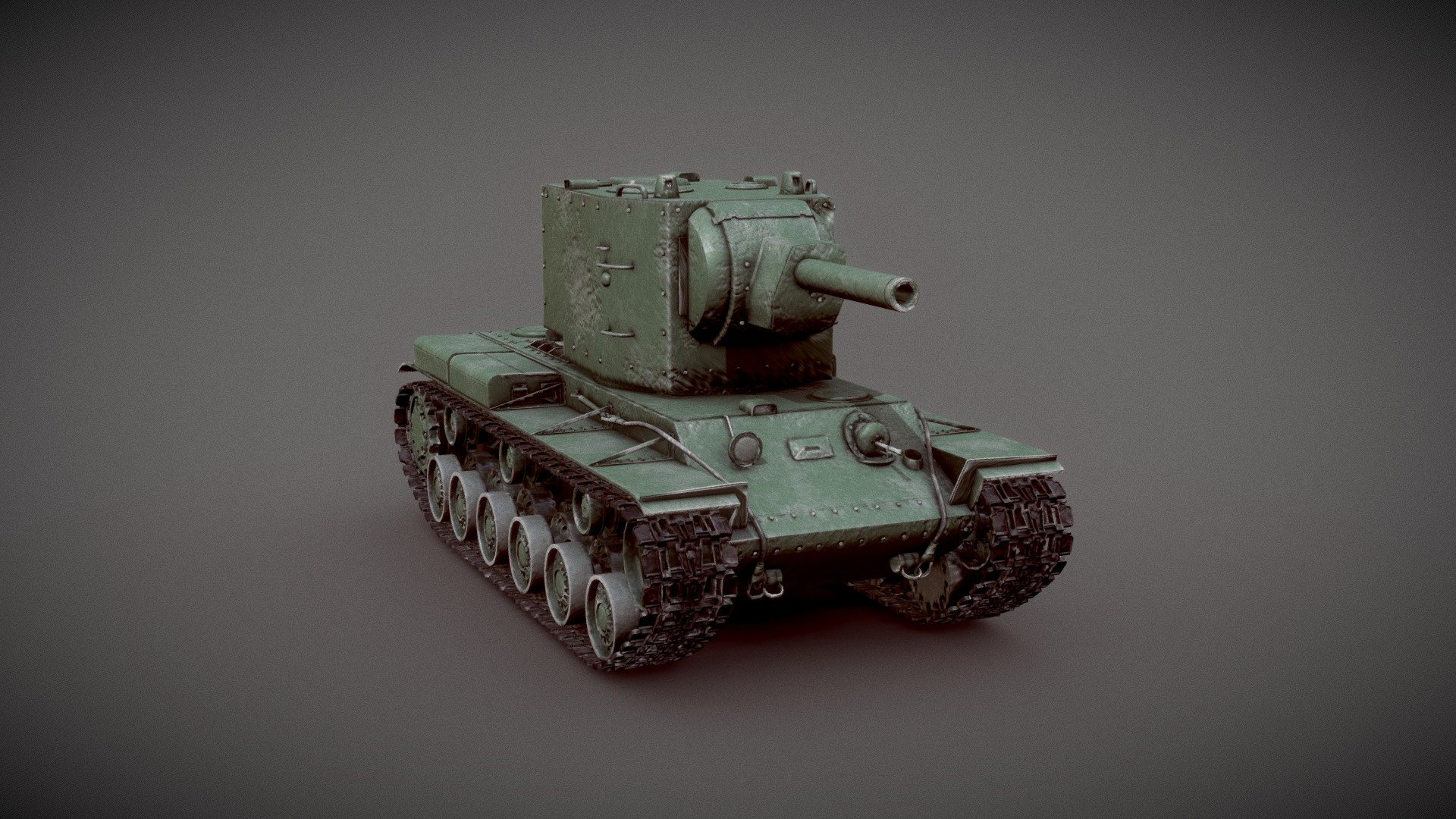 KV-2 Heavy Tank | Highpoly - 3D model by holdiaz [50a4547] - Sketchfab