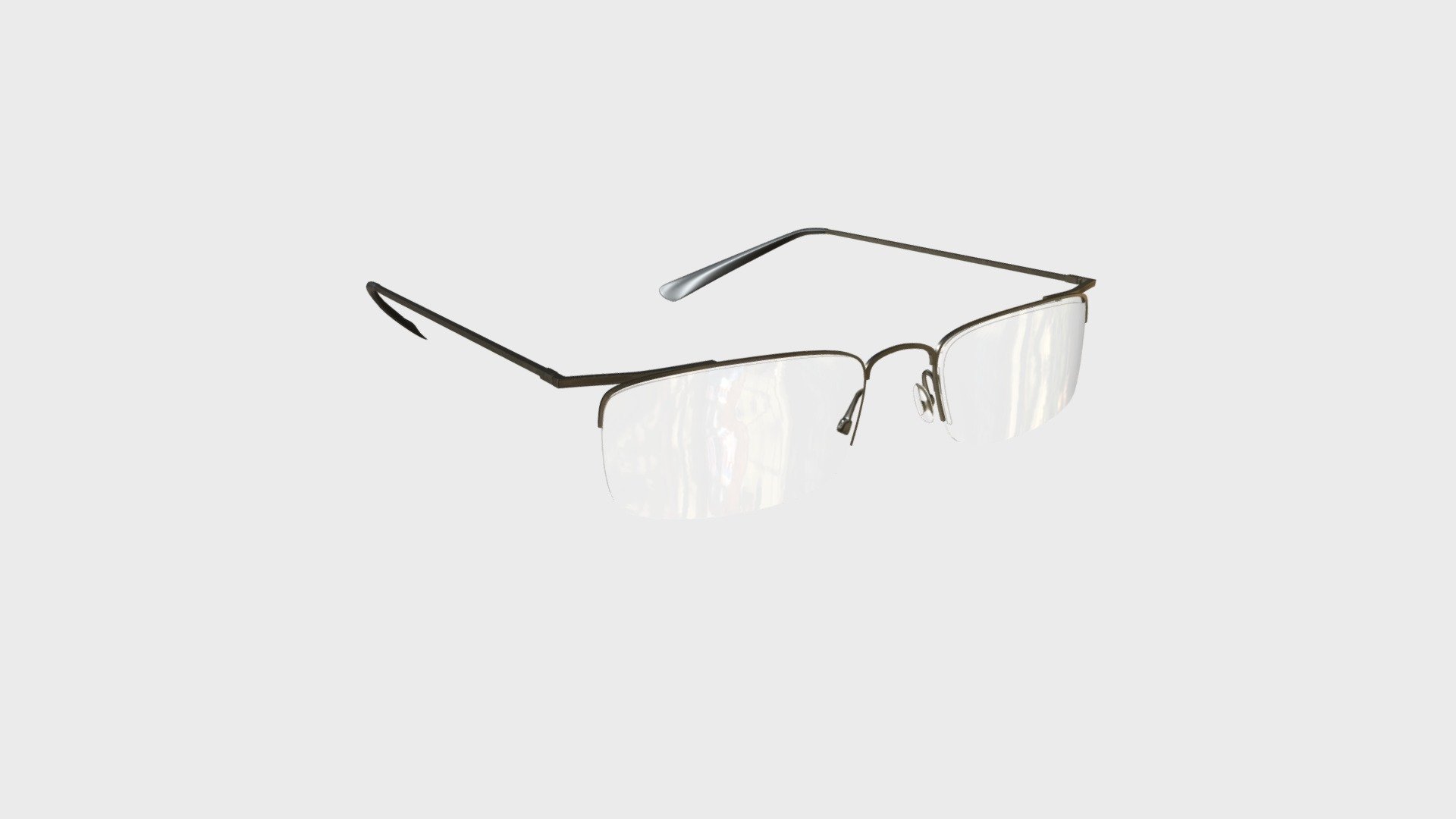 Glasses half rim square - Buy Royalty Free 3D model by ...