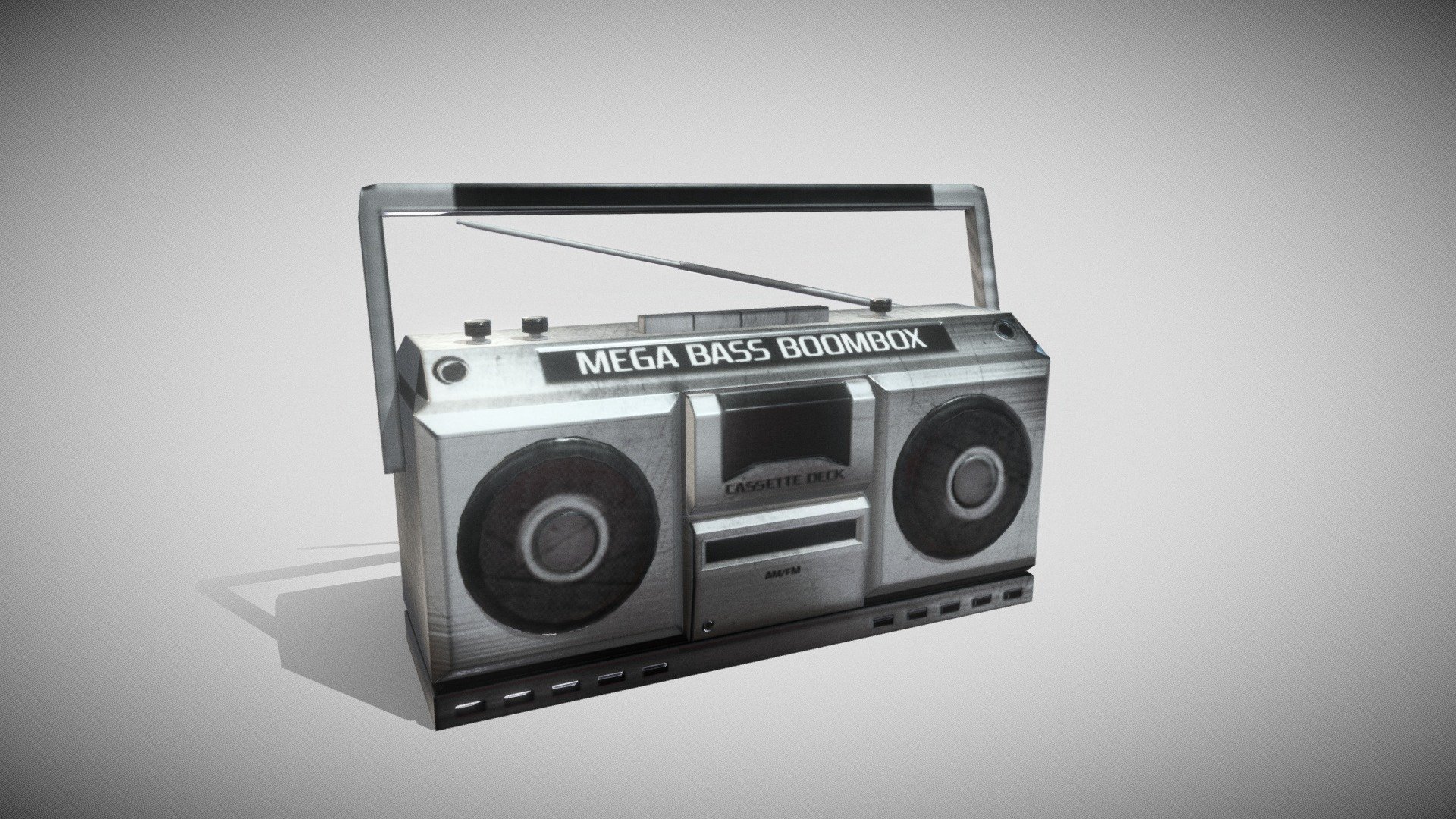 Boombox Lowpoly - 3D model by Ink Ribbon (@inkribbon) [50a5e5b] - Sketchfab