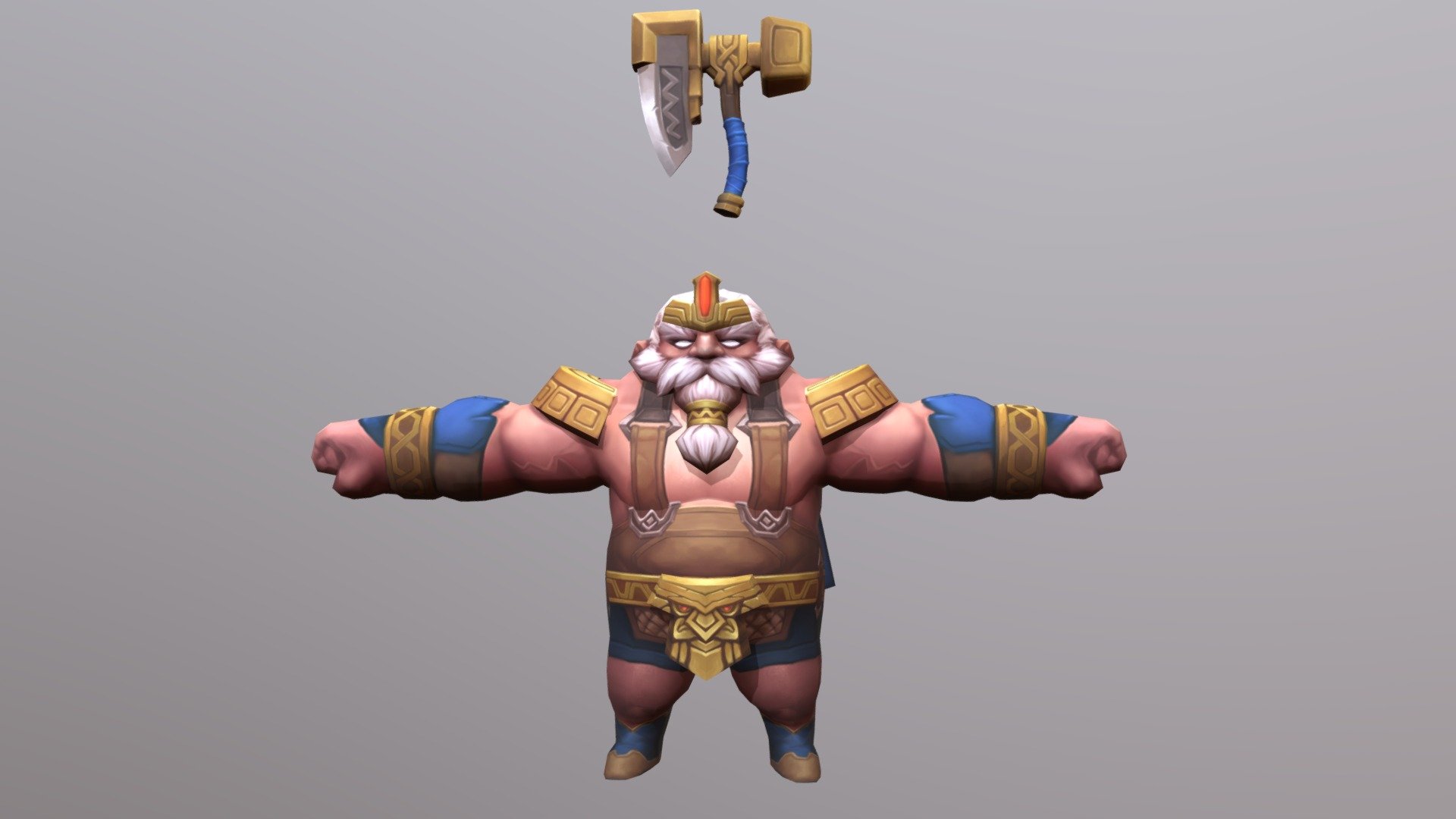 Durin Character Handpaint Stylized - 3D model by Thomas & Mary ...