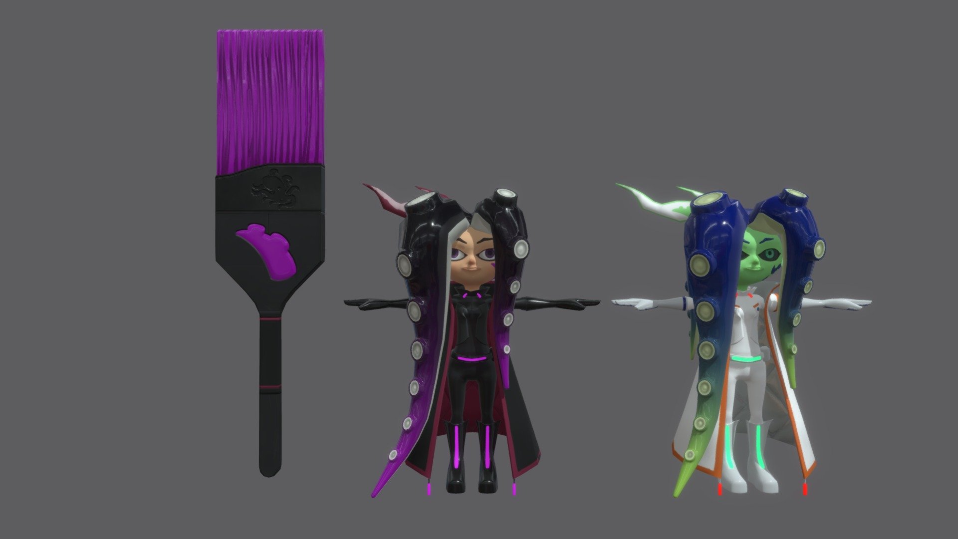 Tempest - Octoling Character Rig - Download Free 3D model by Rejala ...