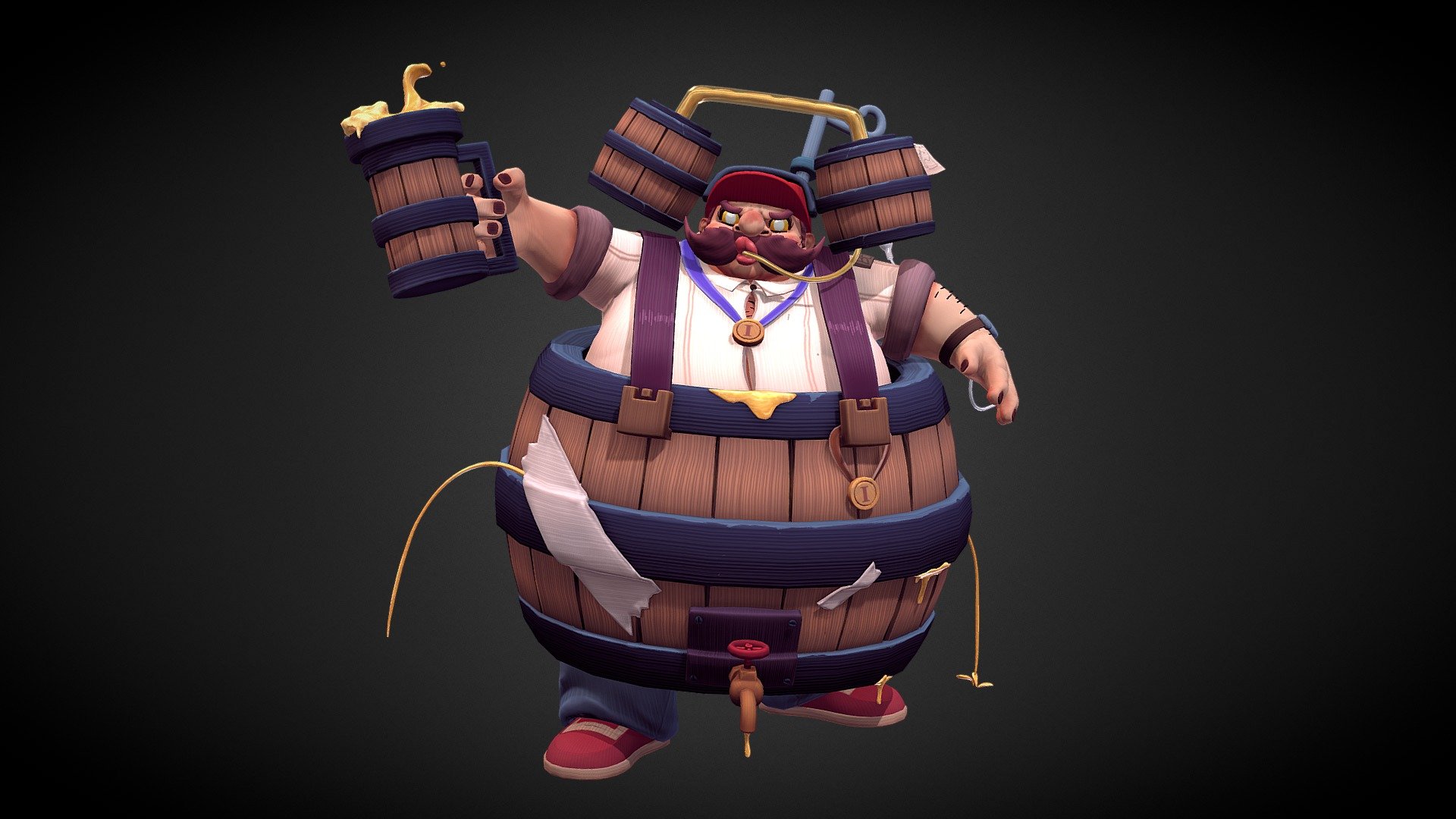 Drinking Champion - 3D model by danielrivera97 [50b18ff] - Sketchfab