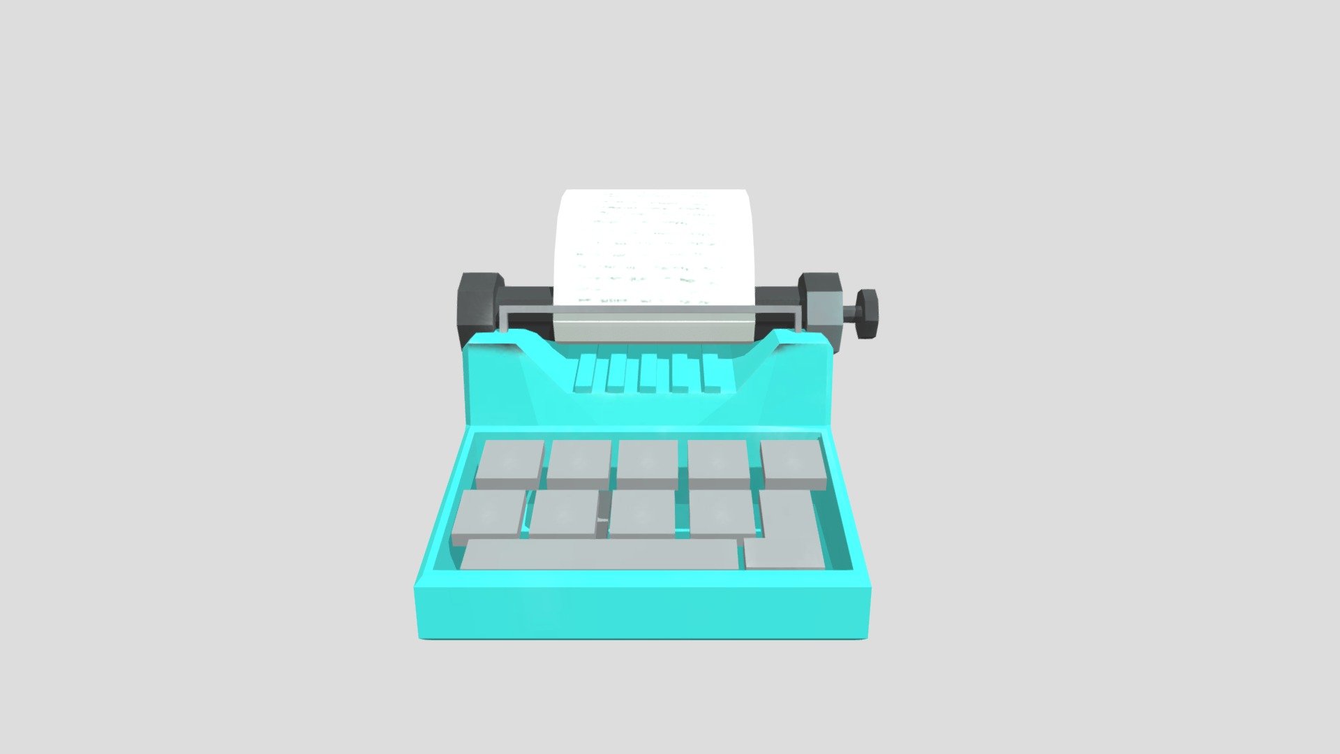 Typewriter - Download Free 3D model by pedrobax [50b252e] - Sketchfab
