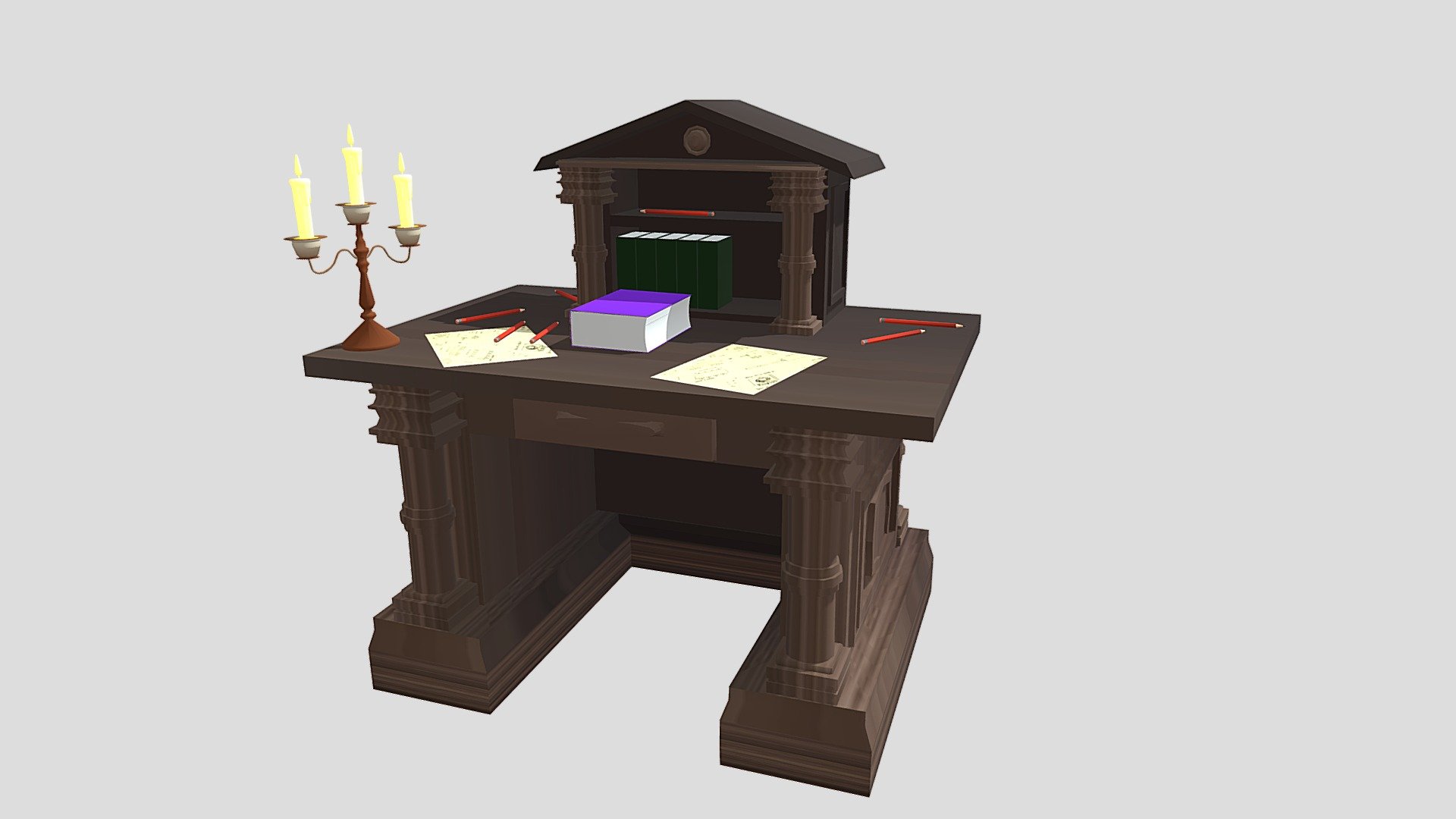 The table is unusual. - 3D model by Anastasia M (@Anastasia3-D ...