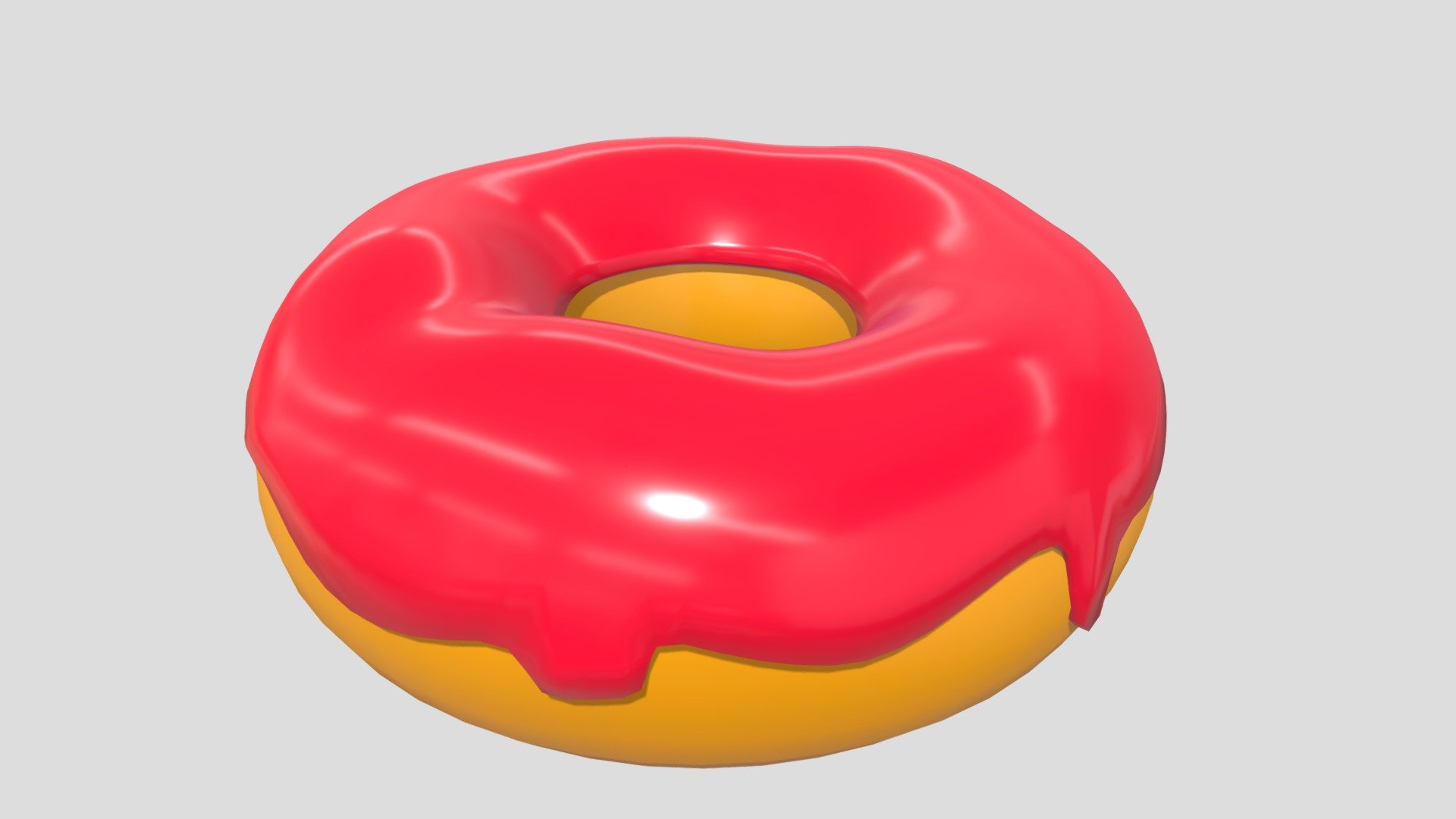 Donut (Berry Icing) - Download Free 3D model by RainbowFriendFan ...