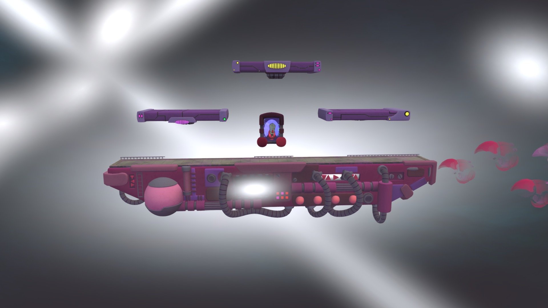 NASB 1 - Zim Invaders Ships - Download Free 3D model by SMF Features ...