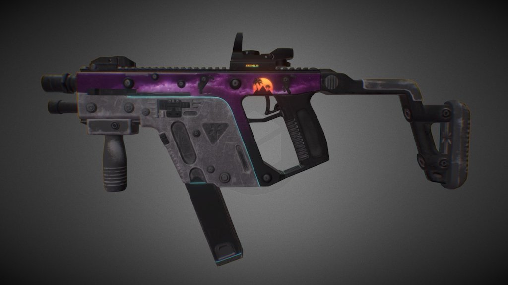 KF2 Skin : Synthwave - KRISS - 3D model by Desty (@highdestiny ...