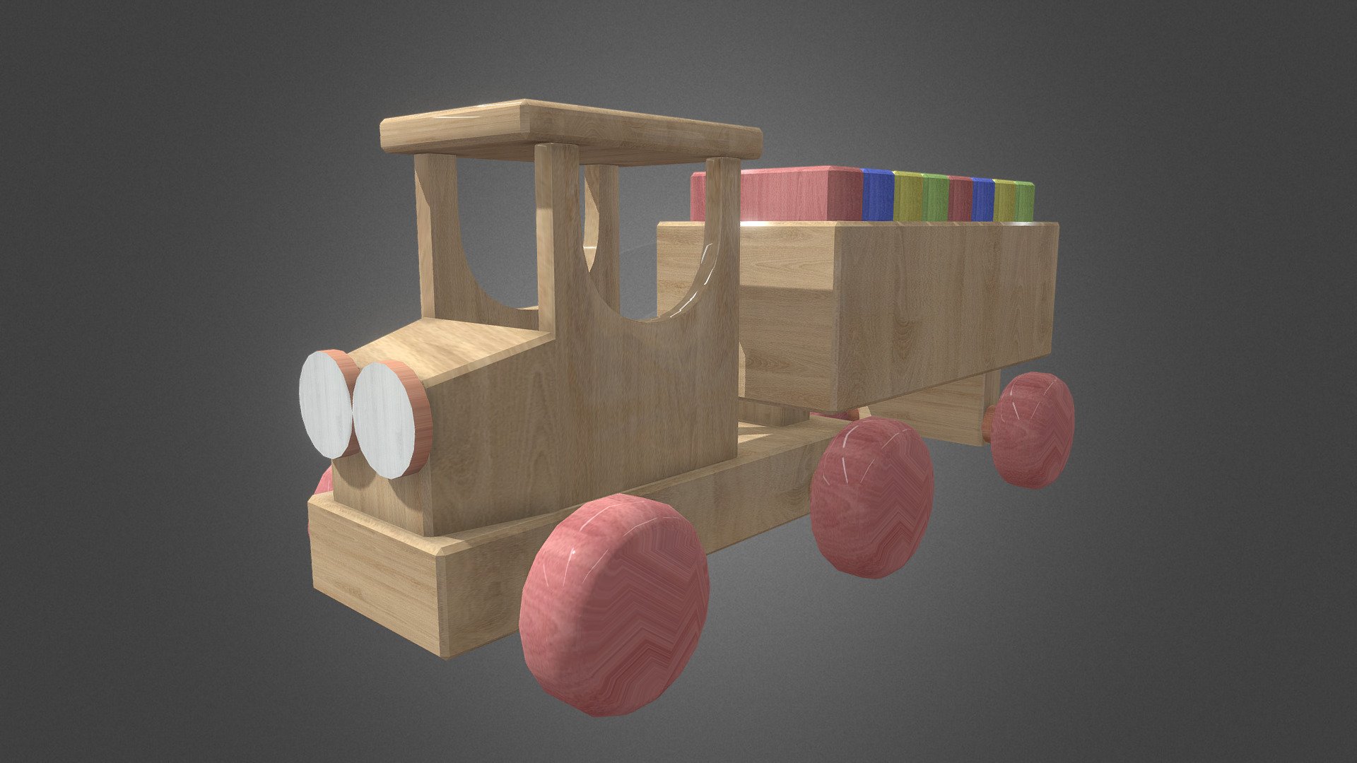 Toy Train - 3D model by Sierra (@3dsierra) [50b4ef3] - Sketchfab