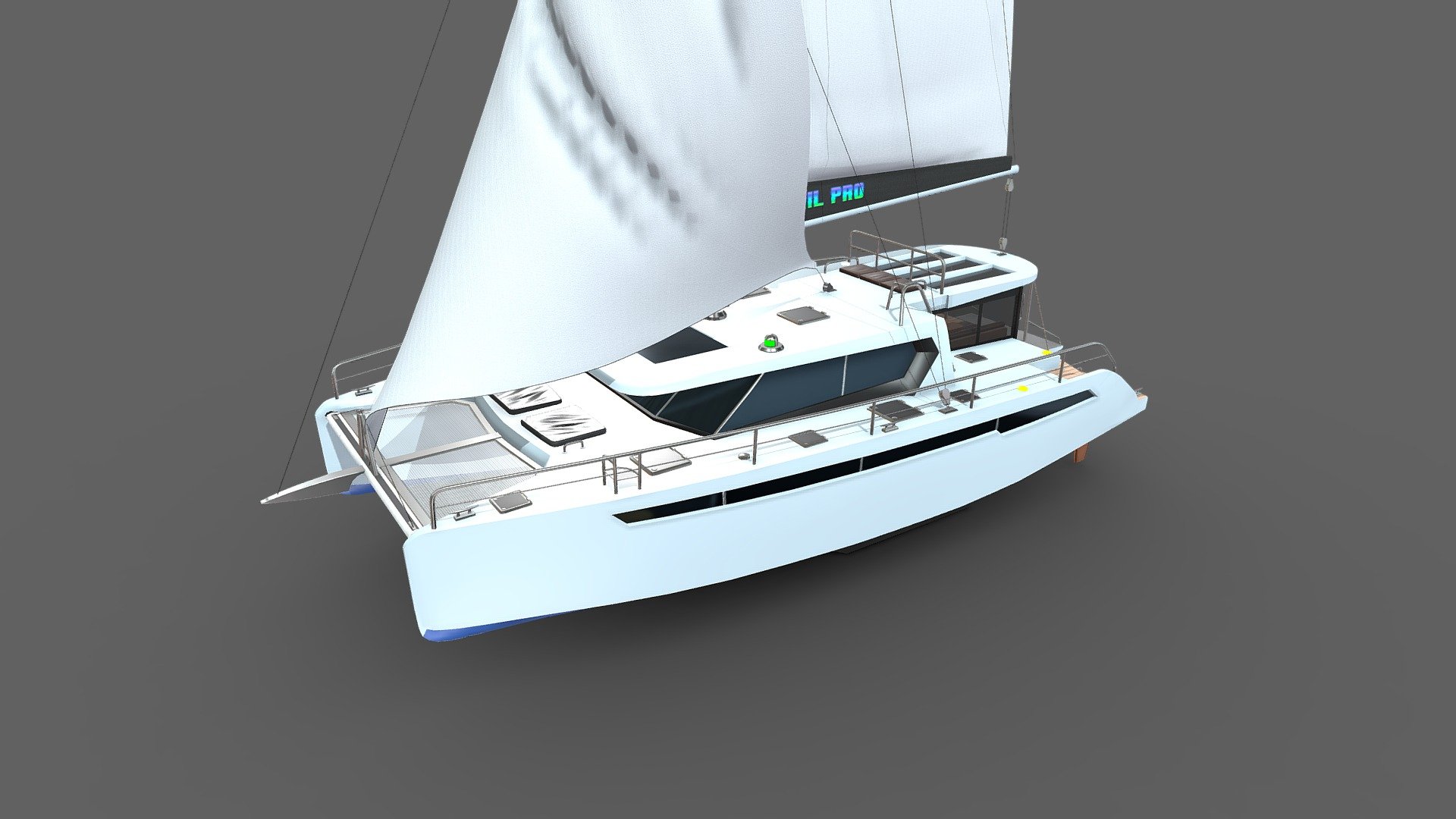 Catamaran - Buy Royalty Free 3D model by MaX3Dd [50b5504] - Sketchfab Store