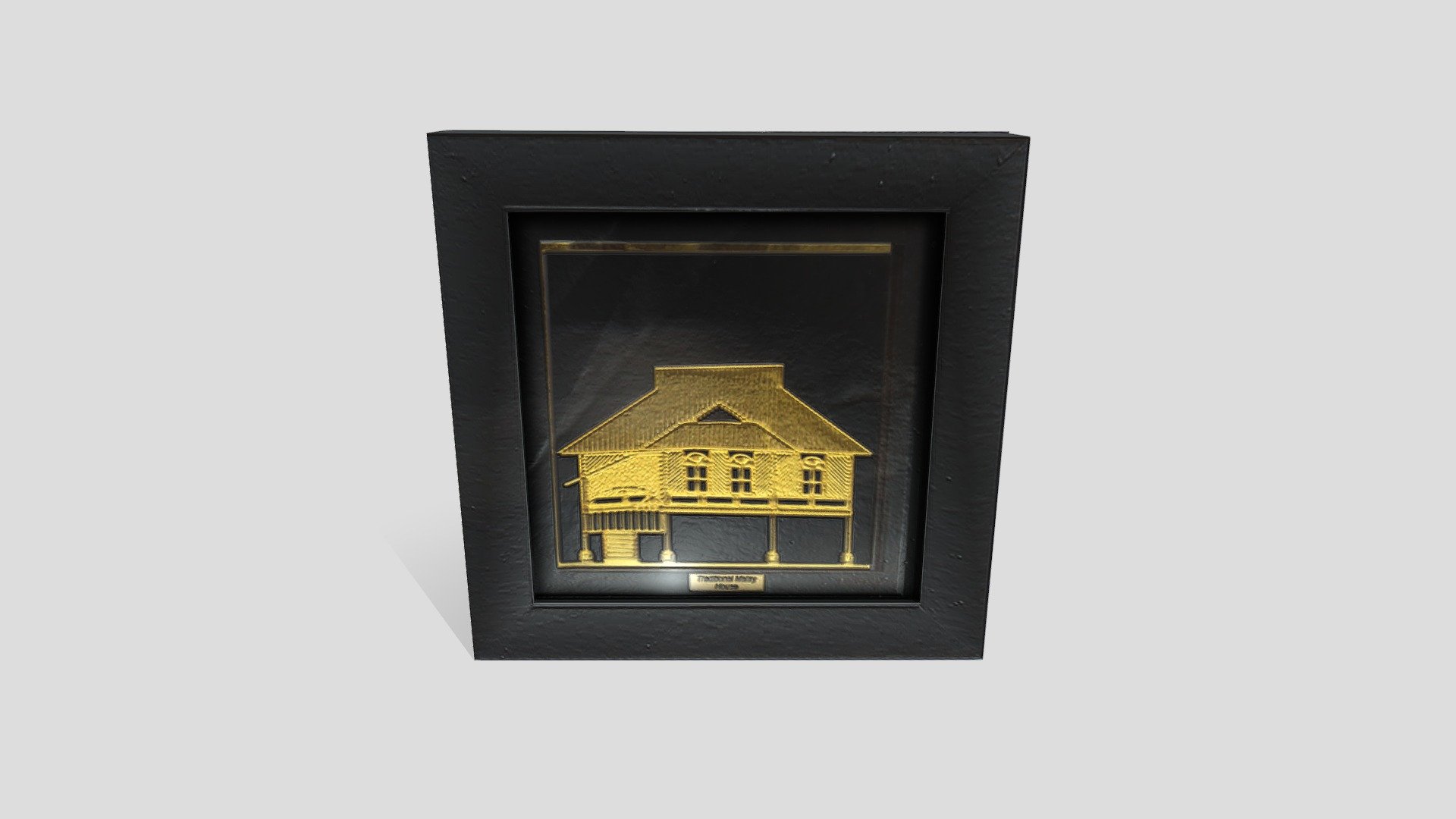 TRADITIONAL MALAY HOUSE WALL DECOR FRAME - Download Free 3D model by ...
