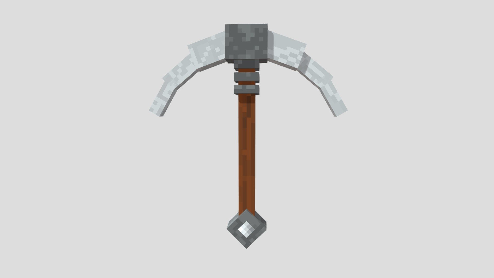 3D Iron Pickaxe - Download Free 3D model by Matt Alexander (@Matt ...