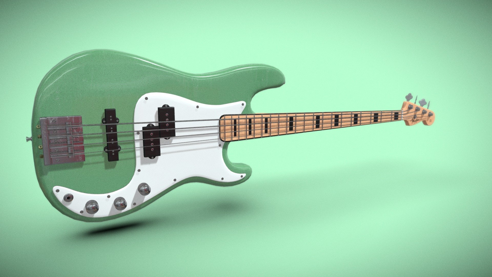Fender PJ Bass Download Free 3D Model By Ryan Nein 50bdb58 Sketchfab