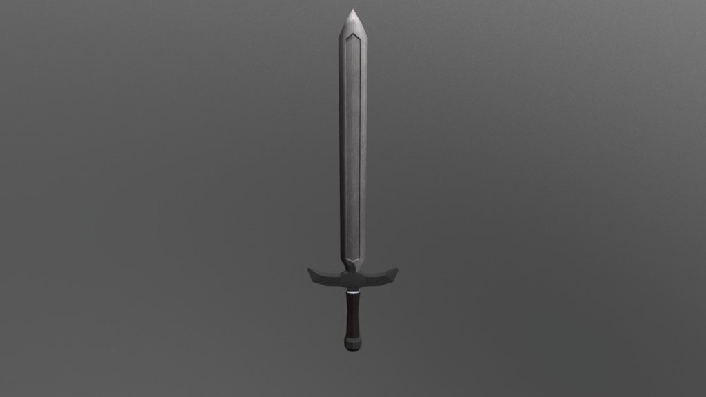 Basic Low-Poly Sword - 3D model by Brokefang [50be0b1] - Sketchfab