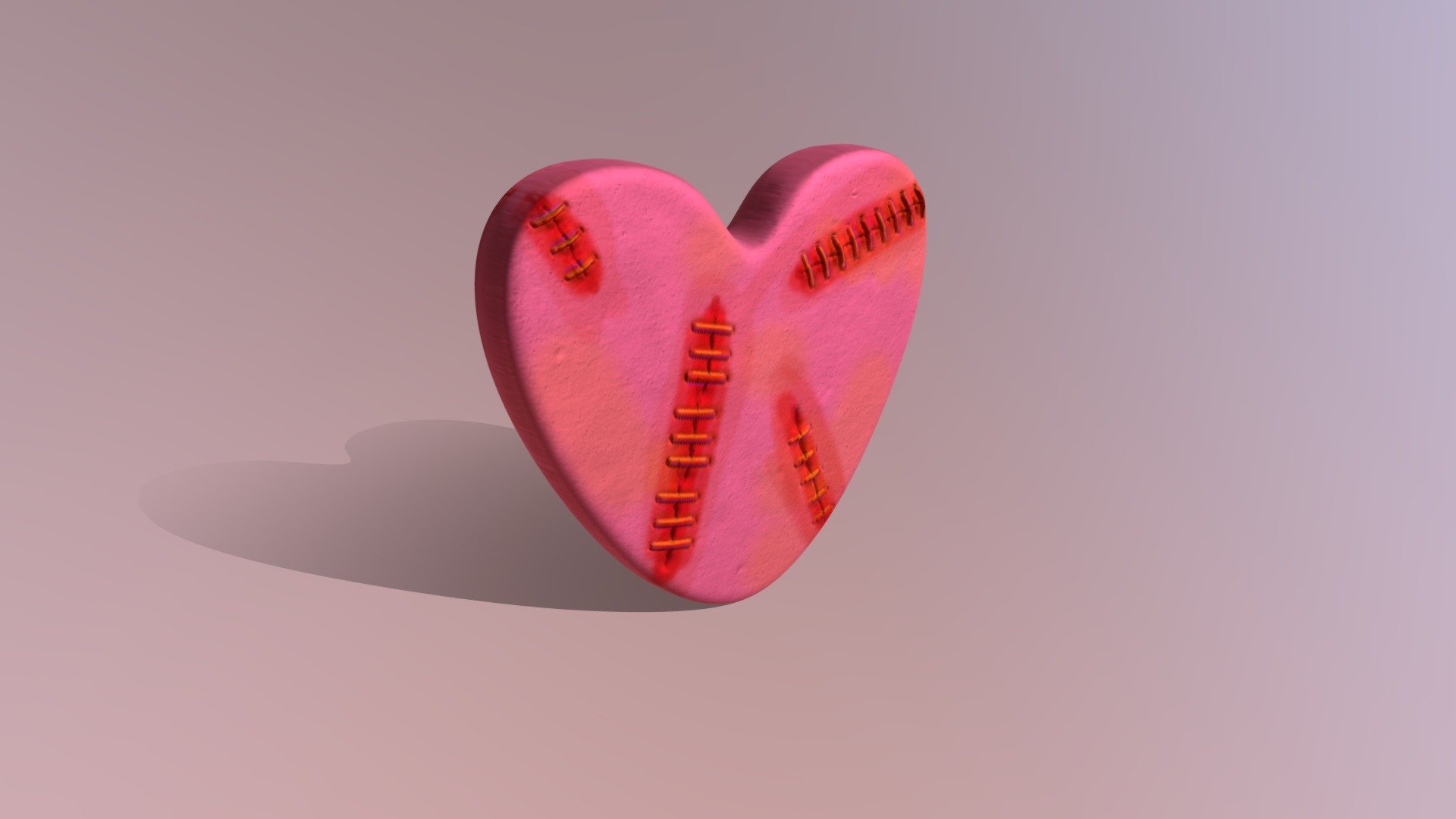 Week 3 Challenge: Broken scared heart - Download Free 3D model by ...