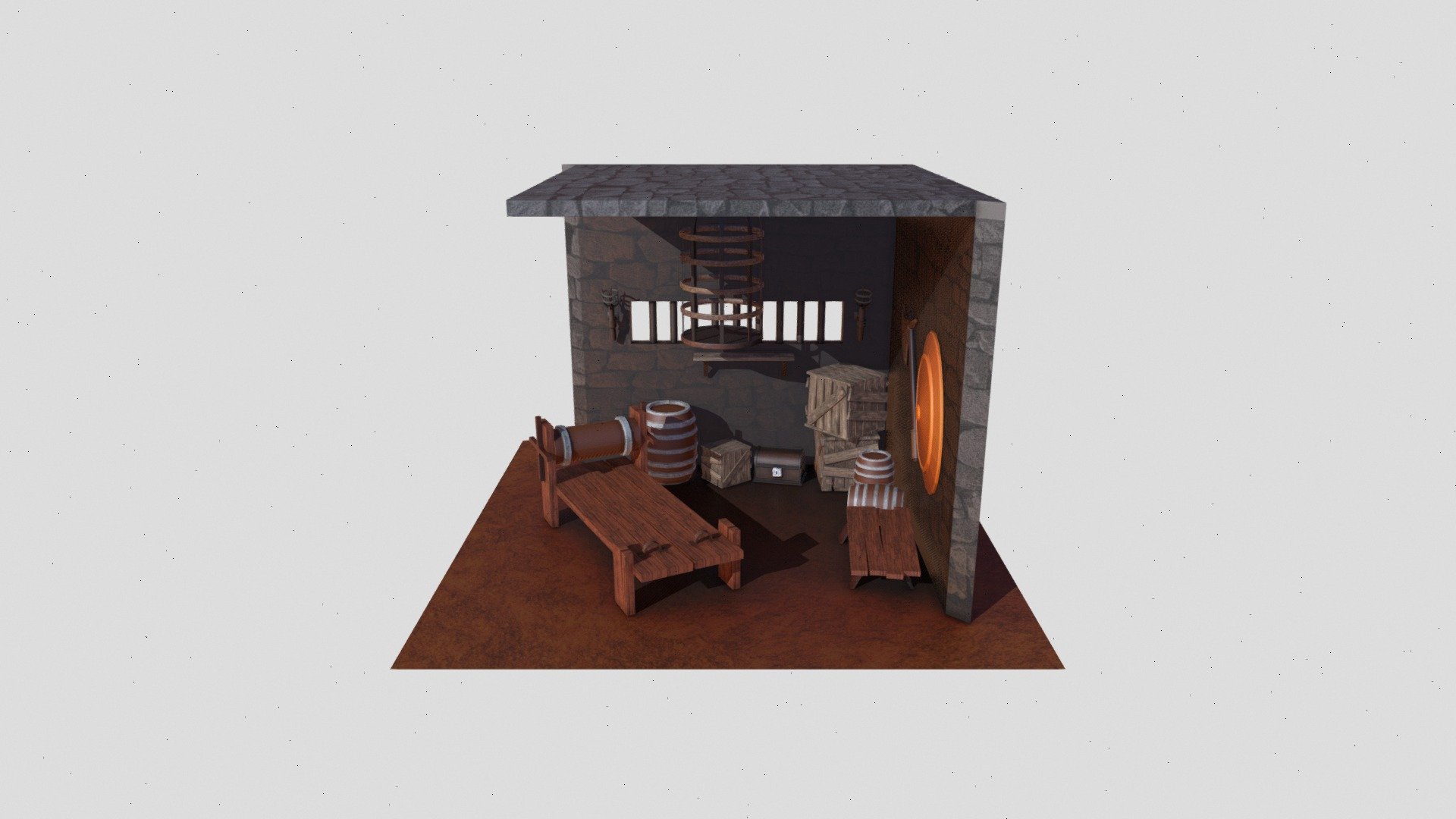 Dungeon Scene - 3D model by thchen4 [50c0c67] - Sketchfab