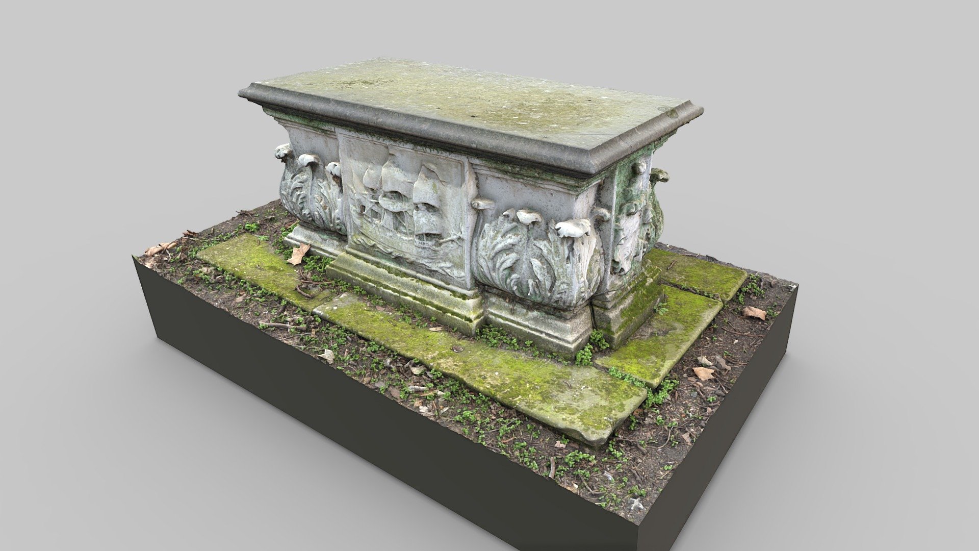Tomb Of Captain John Bennett - Download Free 3D model by artfletch ...