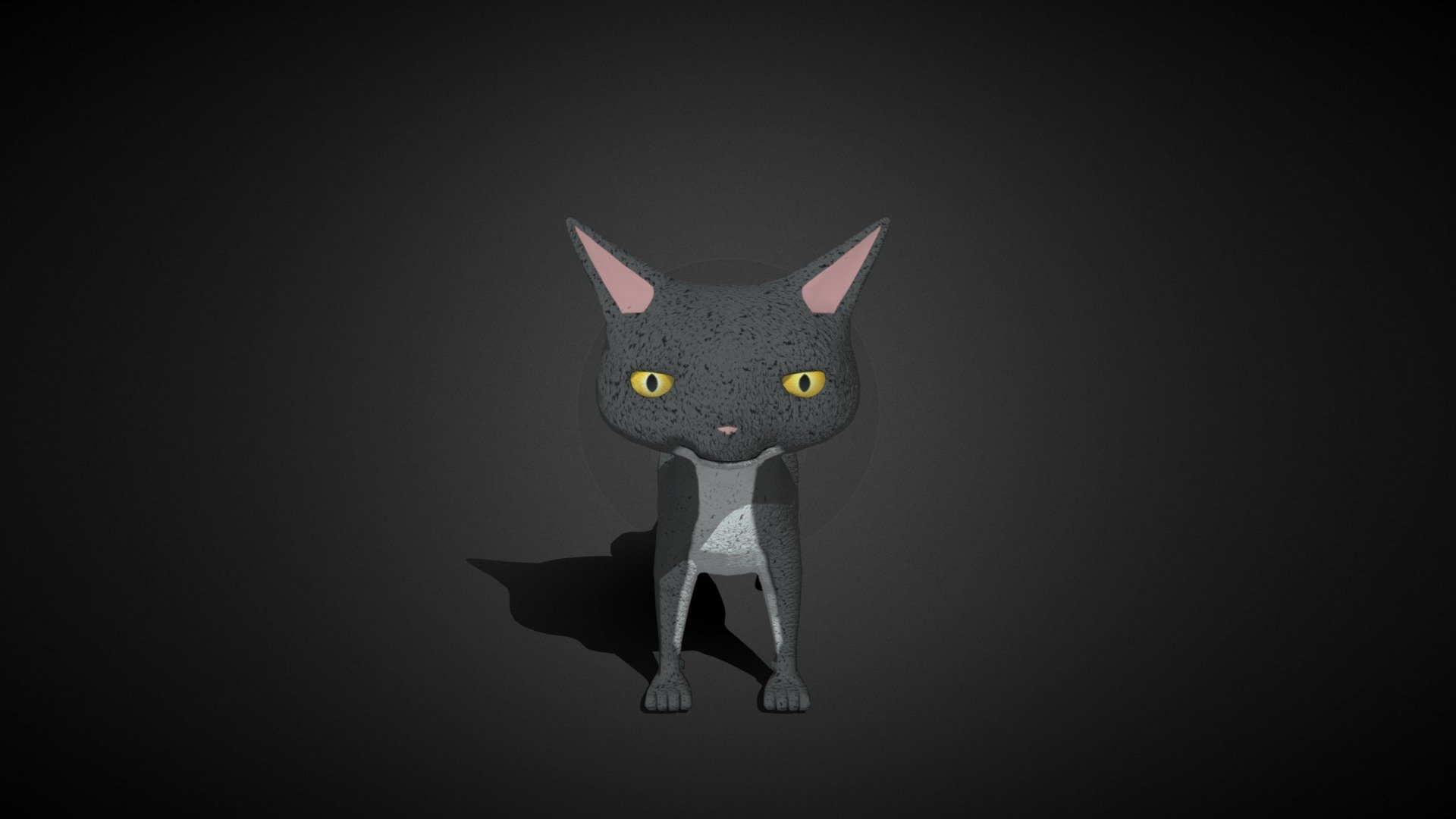 Cat Cartoon - 3D model by BeSaku [50c2a6f] - Sketchfab