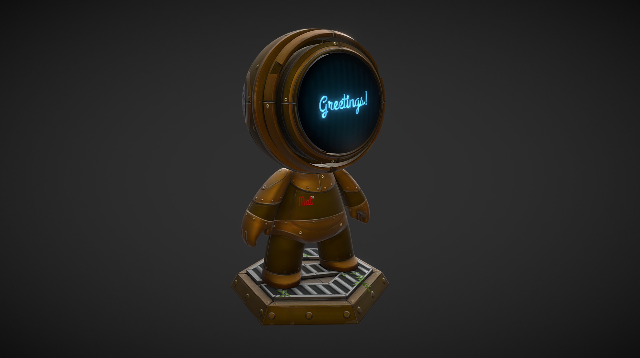 Meet Mat, The Helper Bot - 3D model by Émil Loiselle (@emil_loiselle ...